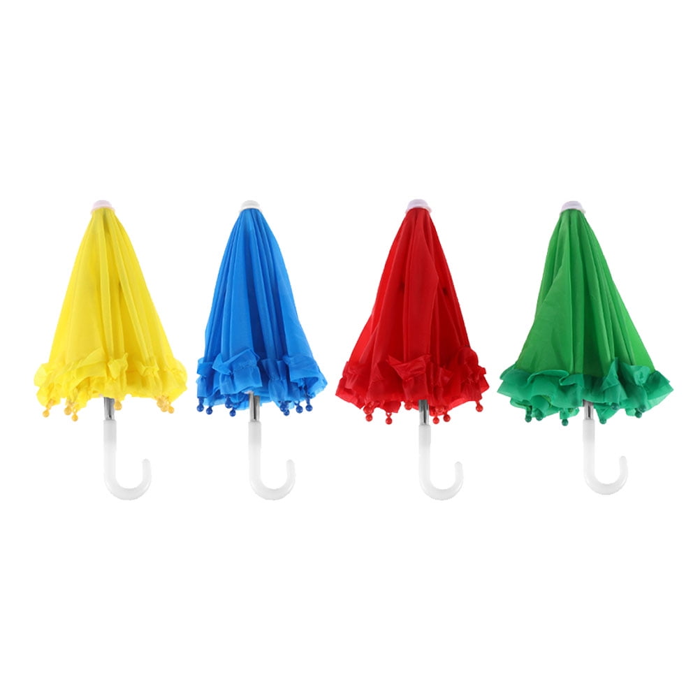4Pcs Mini Umbrella Toys Solid Color Umbrella for DIY Painting Gifts ...