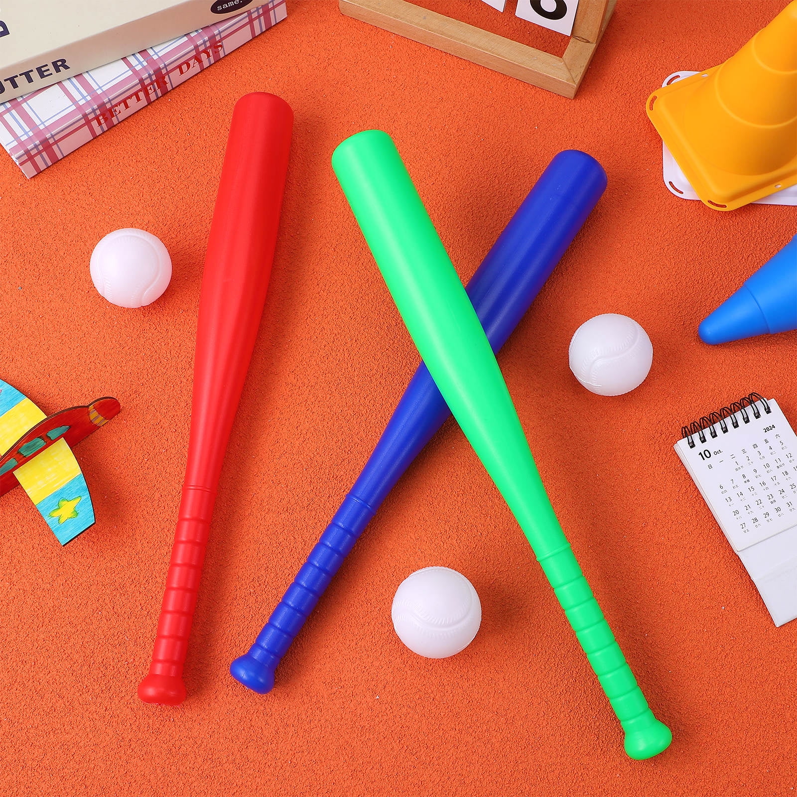 Raindrops Kids Baseball Set Assorted Color Plastic Baseball Toys for ...