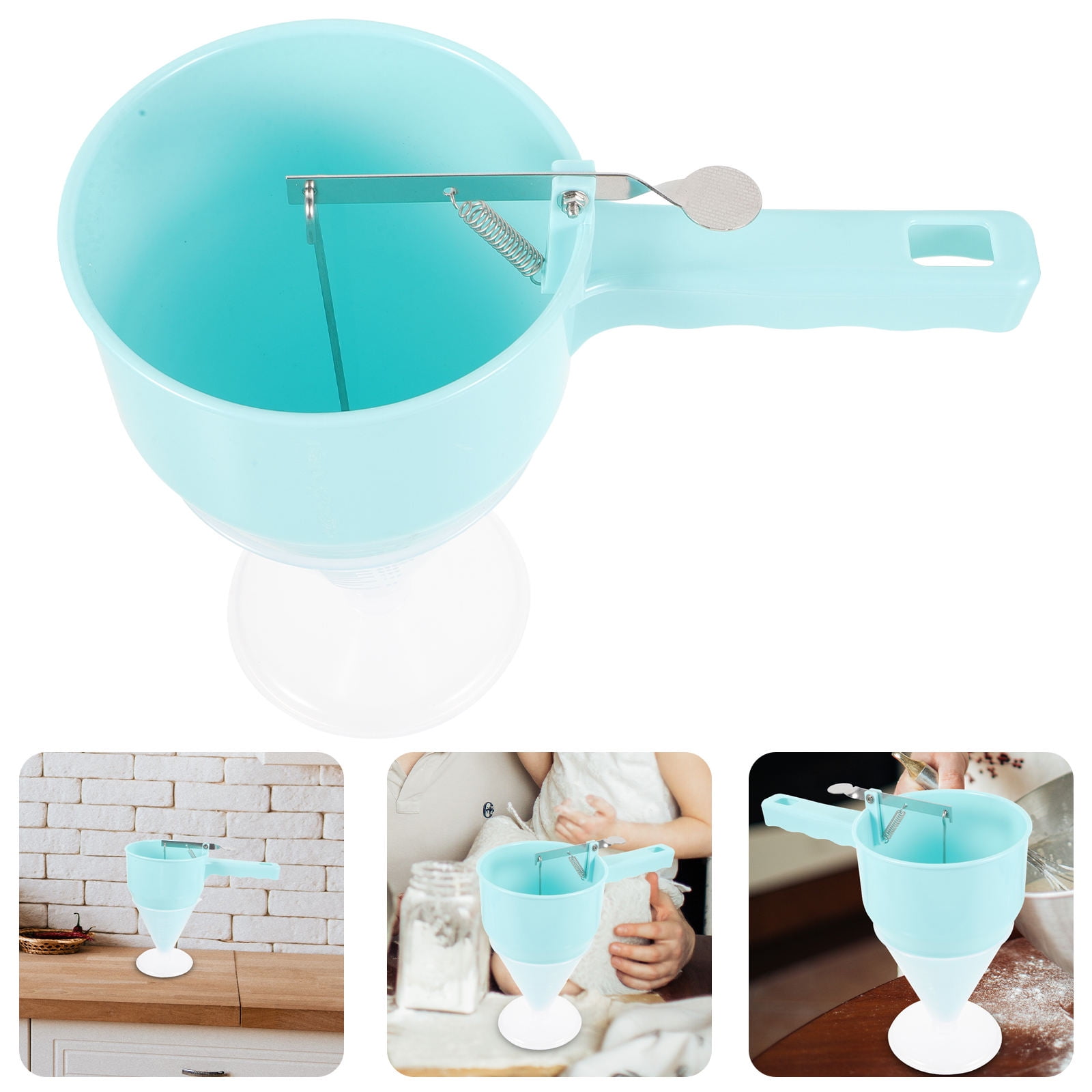 Houderco Funnel Cake Pitcher Conical Plastic Home Cooks Kitchen 1Pcs 9 ...