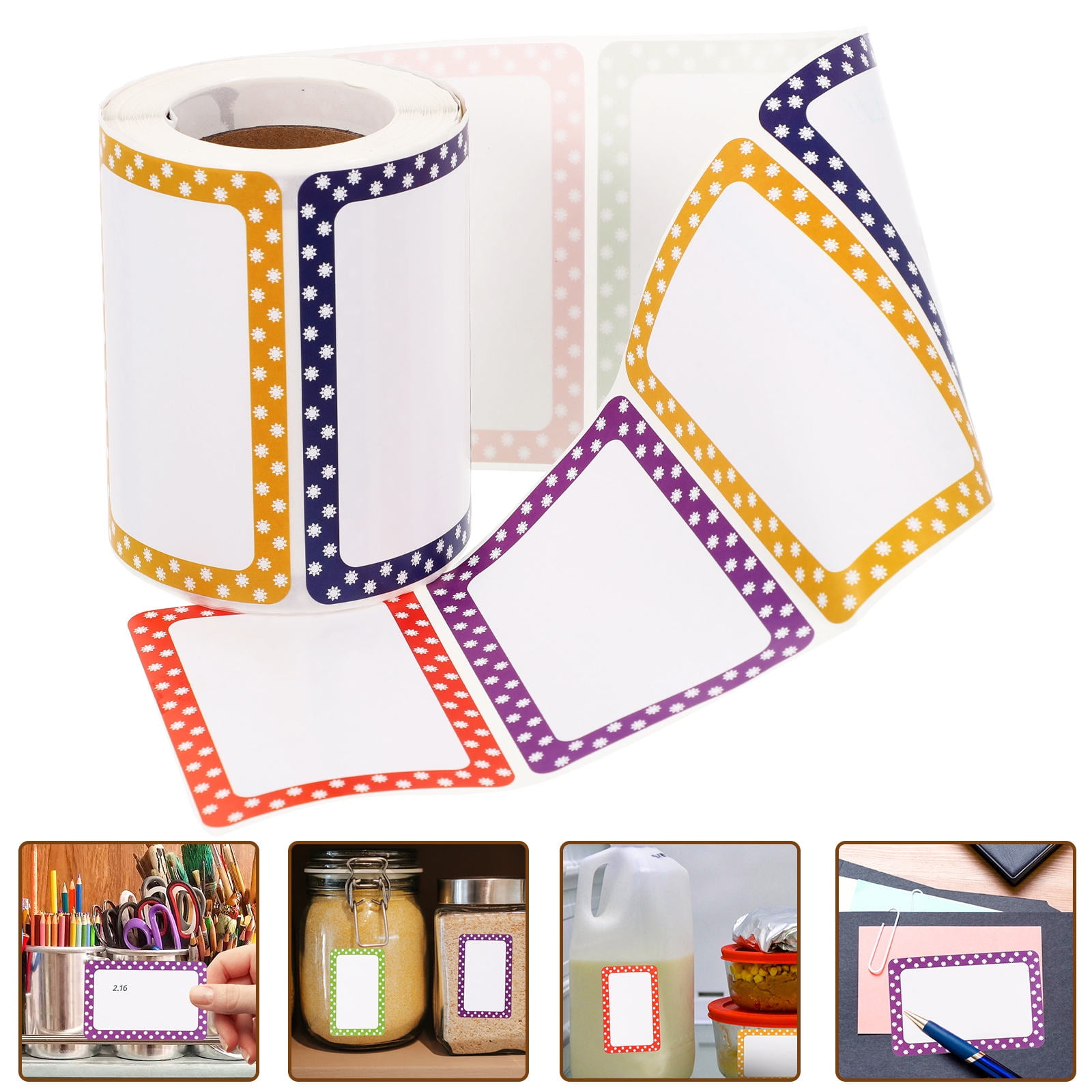 Raindrops Labels Number Stickers Name Tag Easy to Remove Writable ...