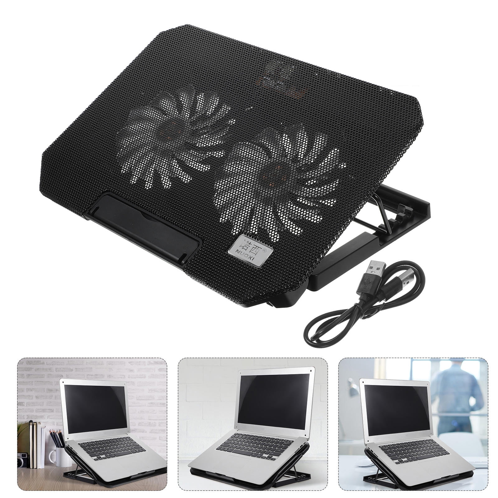 Raindrops Laptop Cooling Pad Adjustable Laptop Stand Fan Notebook ...