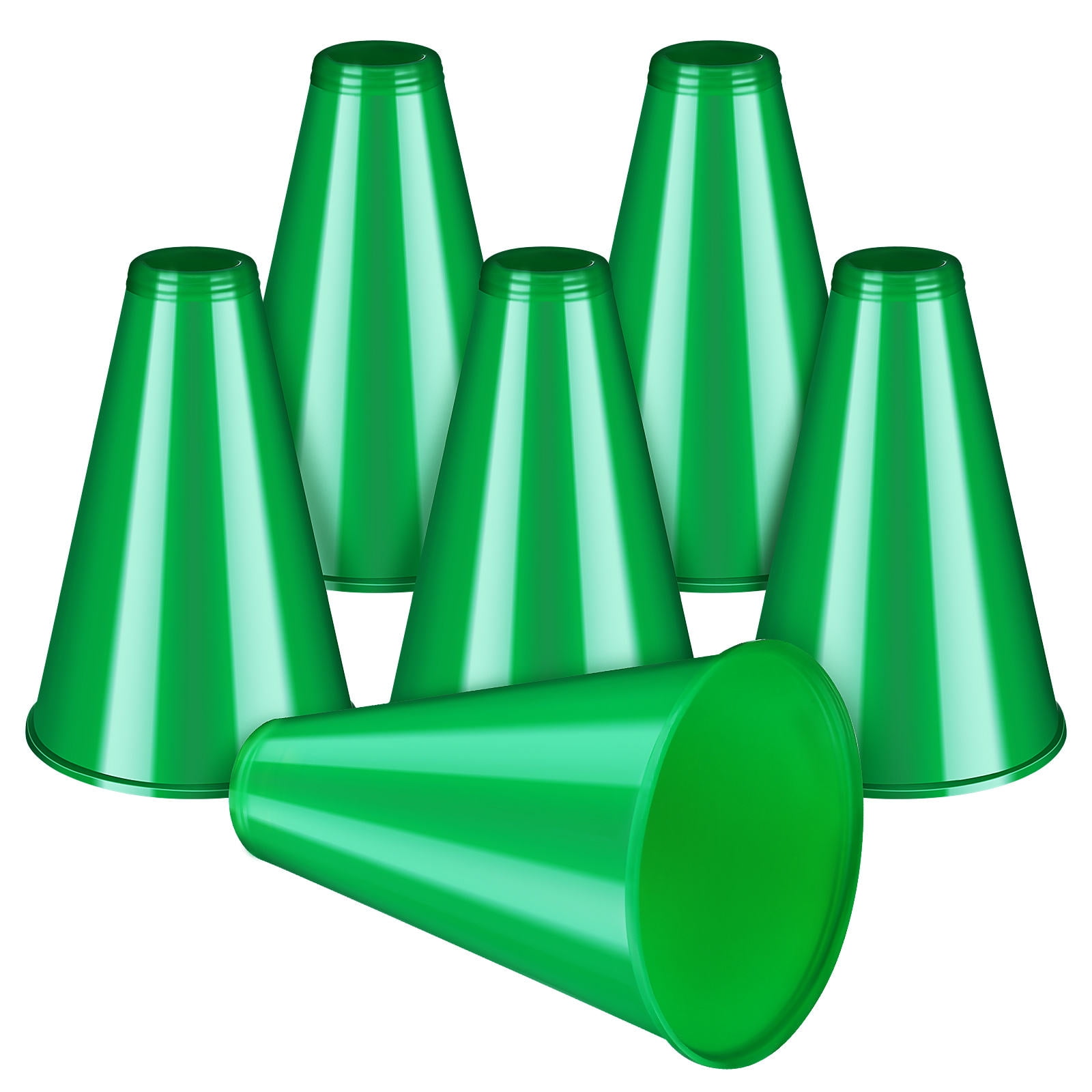 Raindrops Large Megaphone Cheer 6Pack Green Plastic Clear Sound for ...