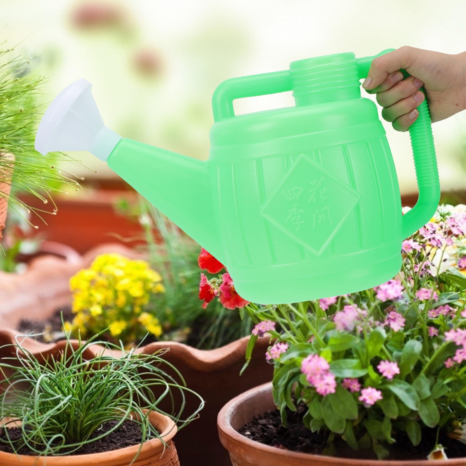 Raindrops Large Watering Can Outdoor Long Neck Plastic Removable Head ...