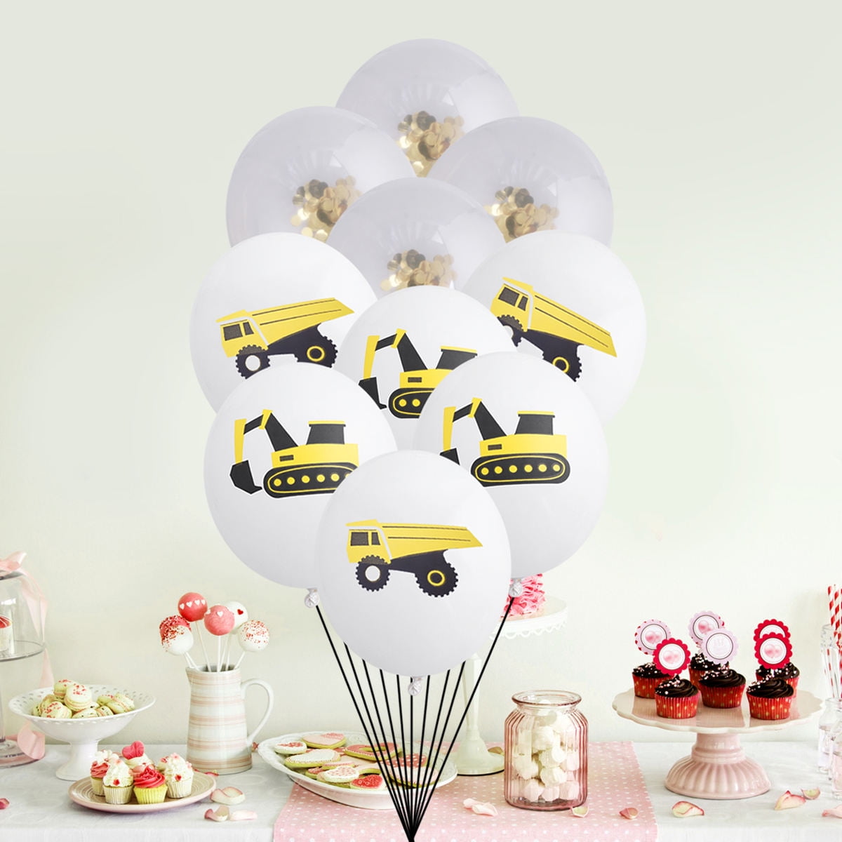 Raindrops Latex Digger Balloons for Decoration Assorted Color 12 Inch ...