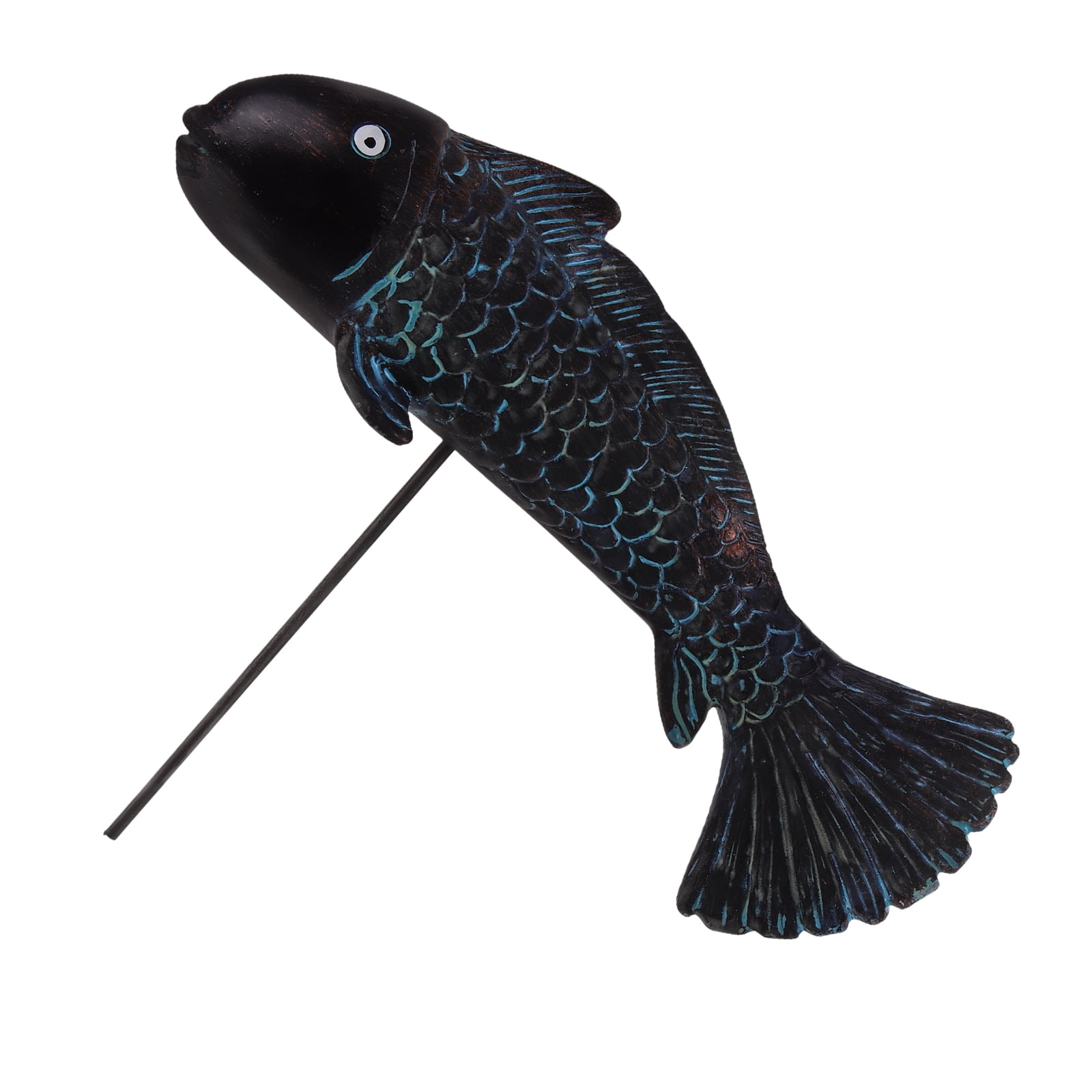 Raindrops Lawn Ornament Rustic Style Fish Stake Terrarium Holder ...