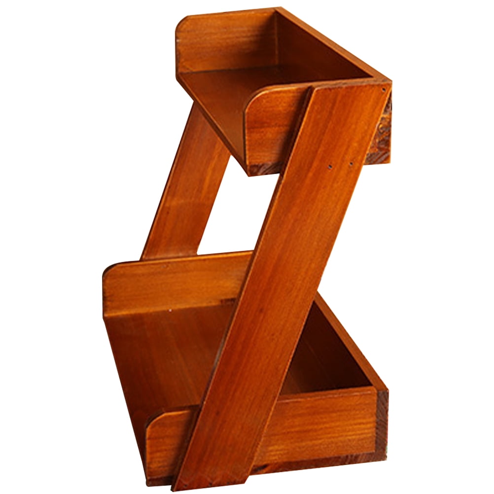 Raindrops Layered Storage Rack Desktop Wooden Rack Desktop Skincare ...