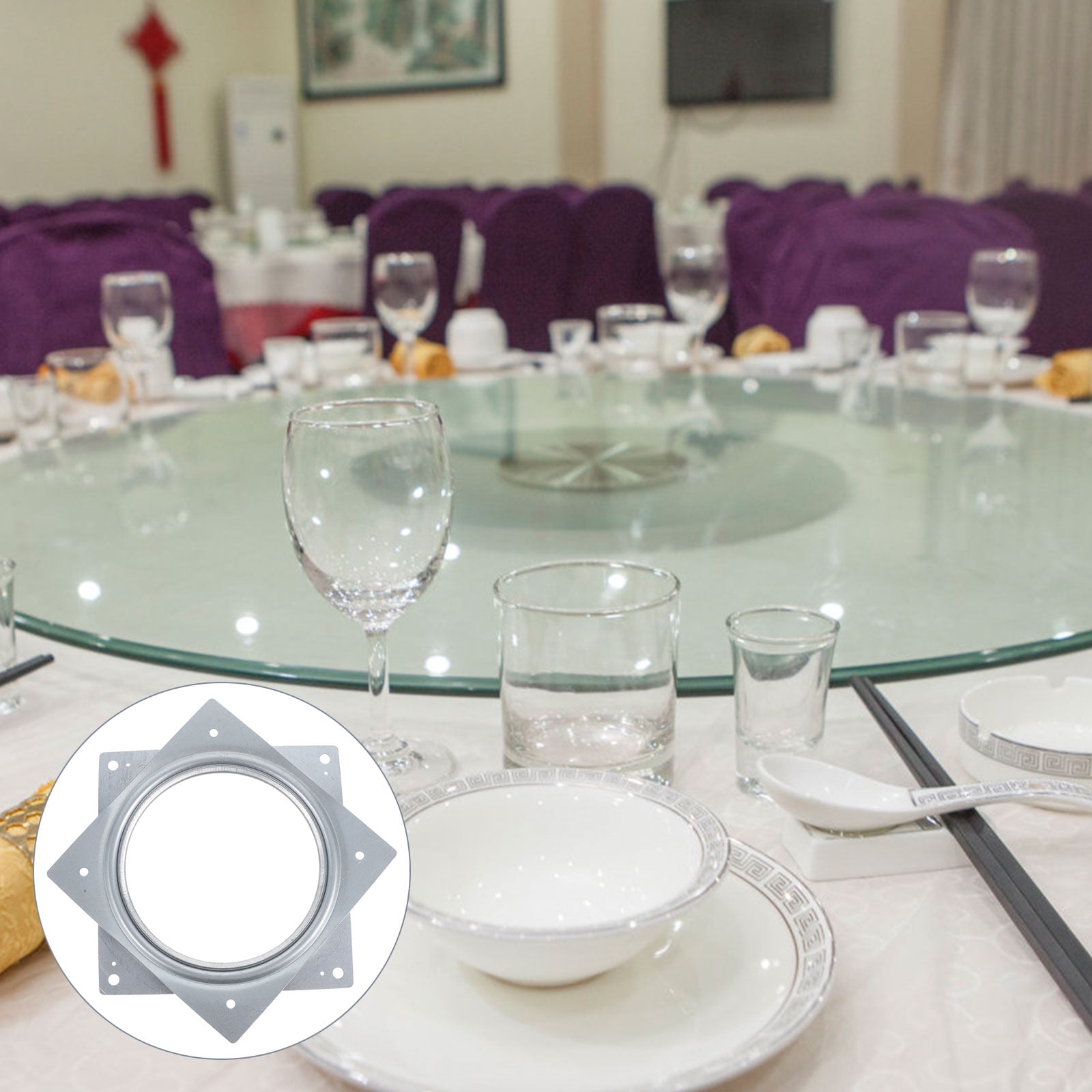 Raindrops Lazy Susan Turntable Dining Table 1Pack 360 Degree Rotation ...