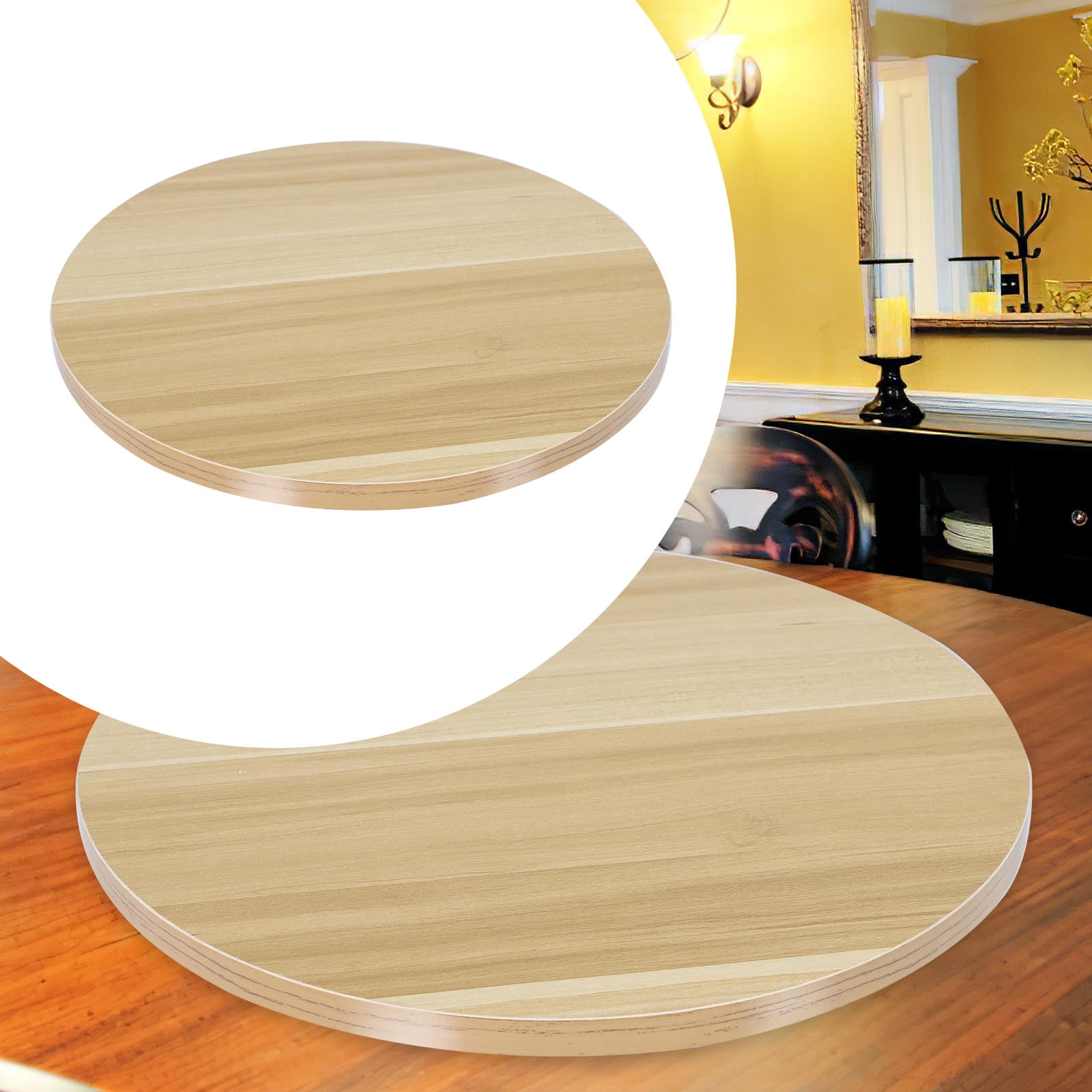 Raindrops Lazy Susan Turntable for Table 1Pack Round Wood Decorative ...