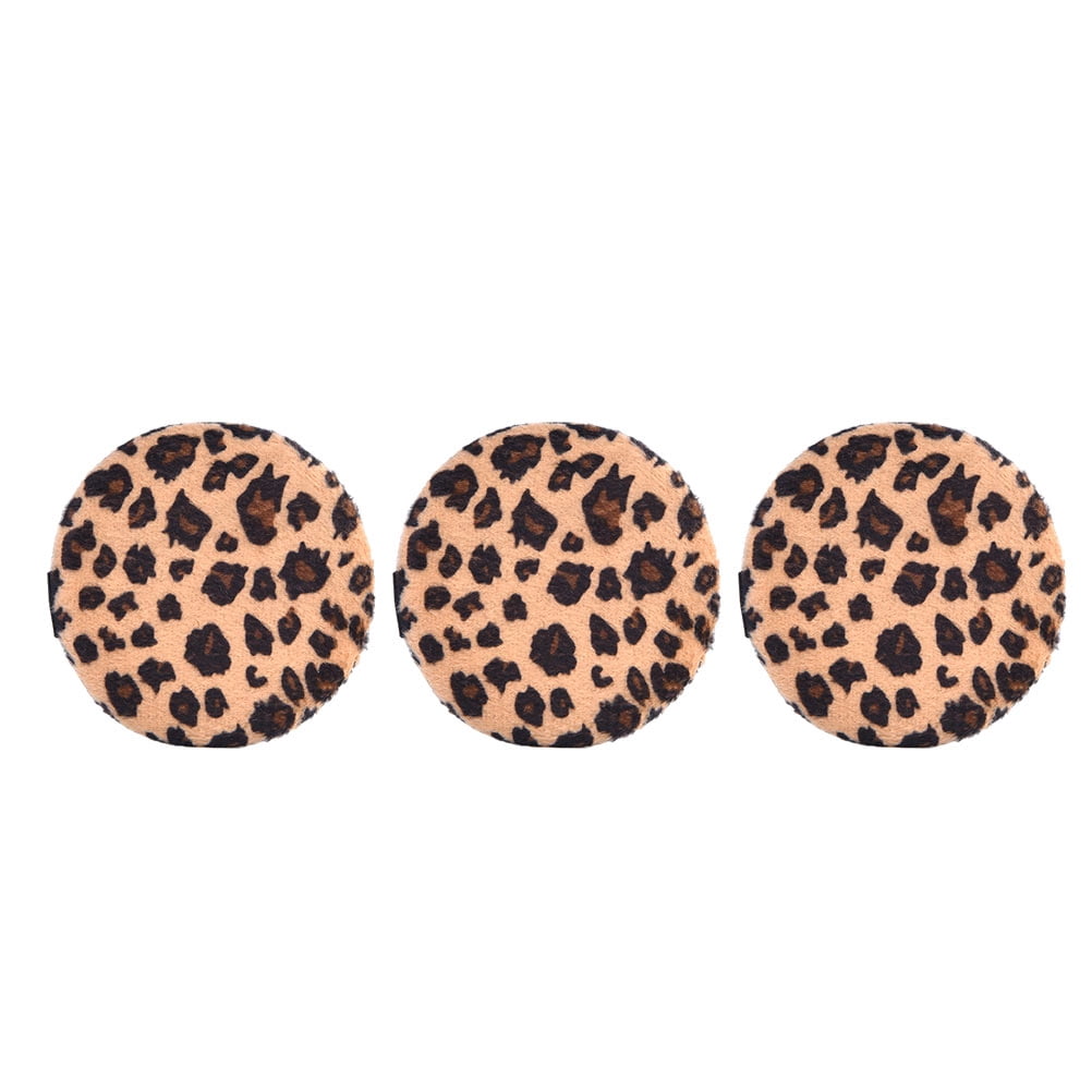Raindrops Leopard Print Under Eye Powder Puff 8X8X1.6CM 3Pcs - Walmart.com