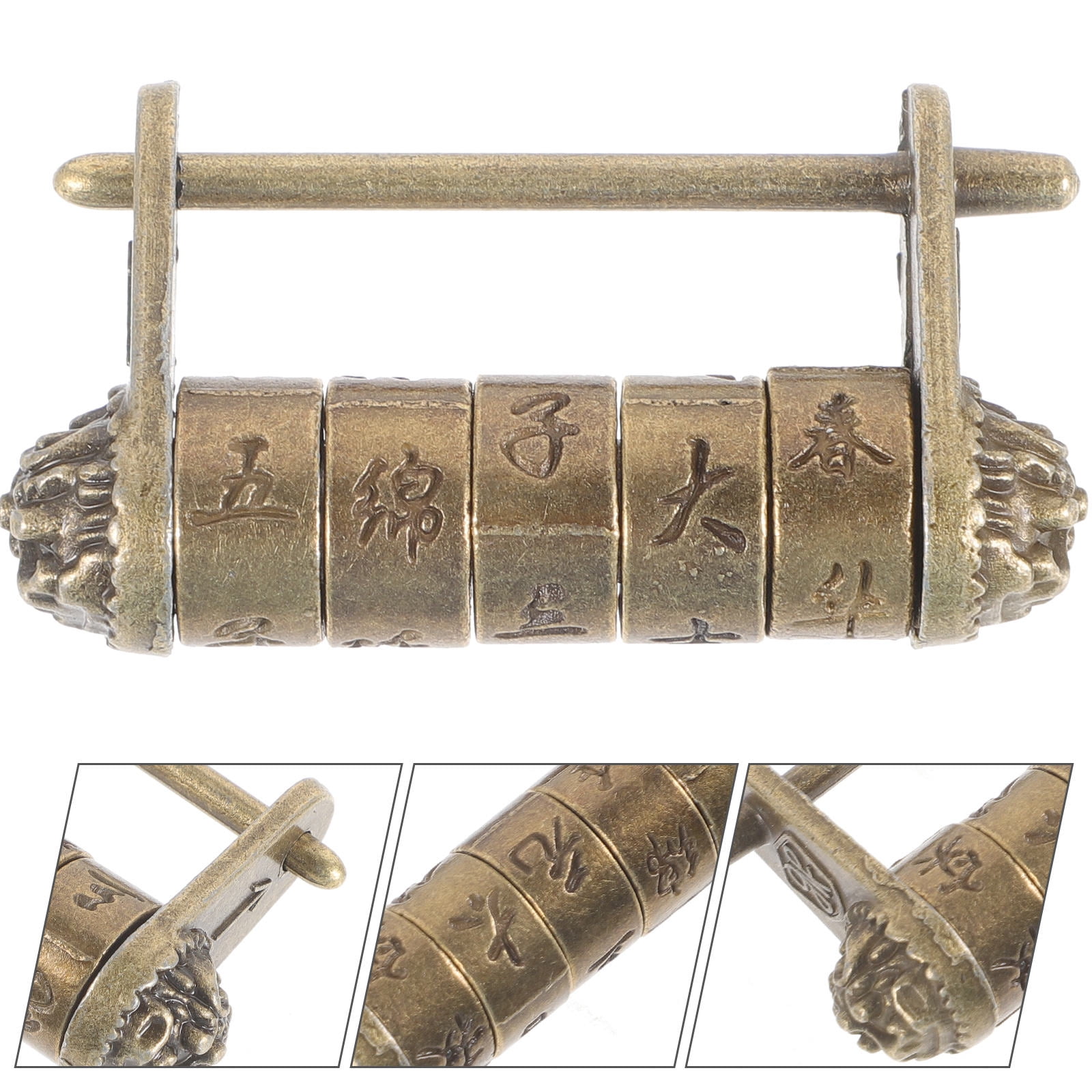 Raindrops Letter Lock Vintage Drawer Lock Retro Password Lock Child 4x2 ...