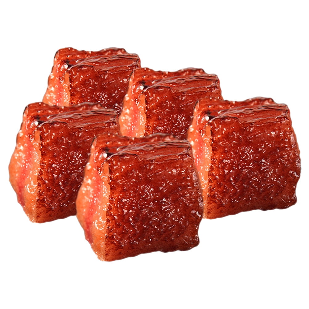 Raindrops Lifelike Simulation Beef Model for Decor Made of PVC Brown Color Fits Kitchen Theme 5 ...