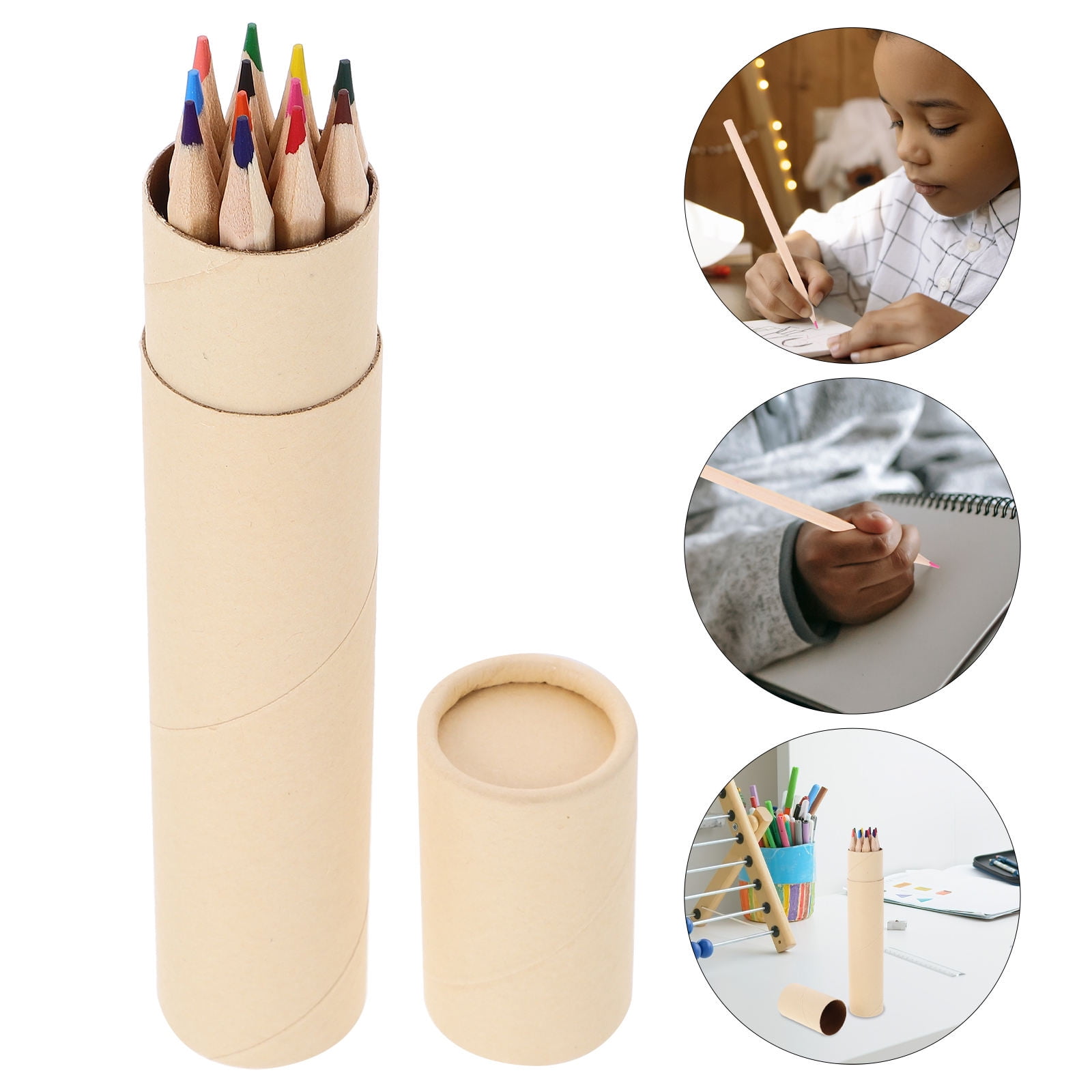 Raindrops Light Brown Wooden Colored Pencils for Writing Use with ...
