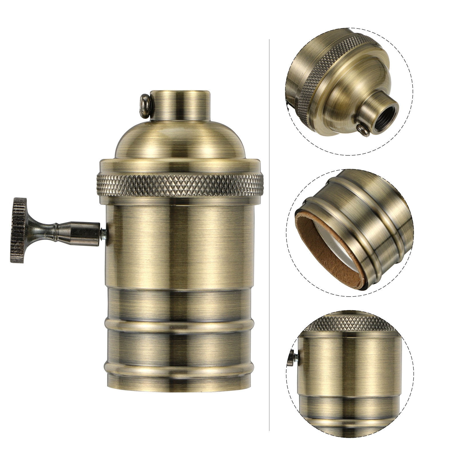 DEMACRIO Replacement Light Socket Copper 1Pack 2.8x1.3x1.2in - Walmart.com