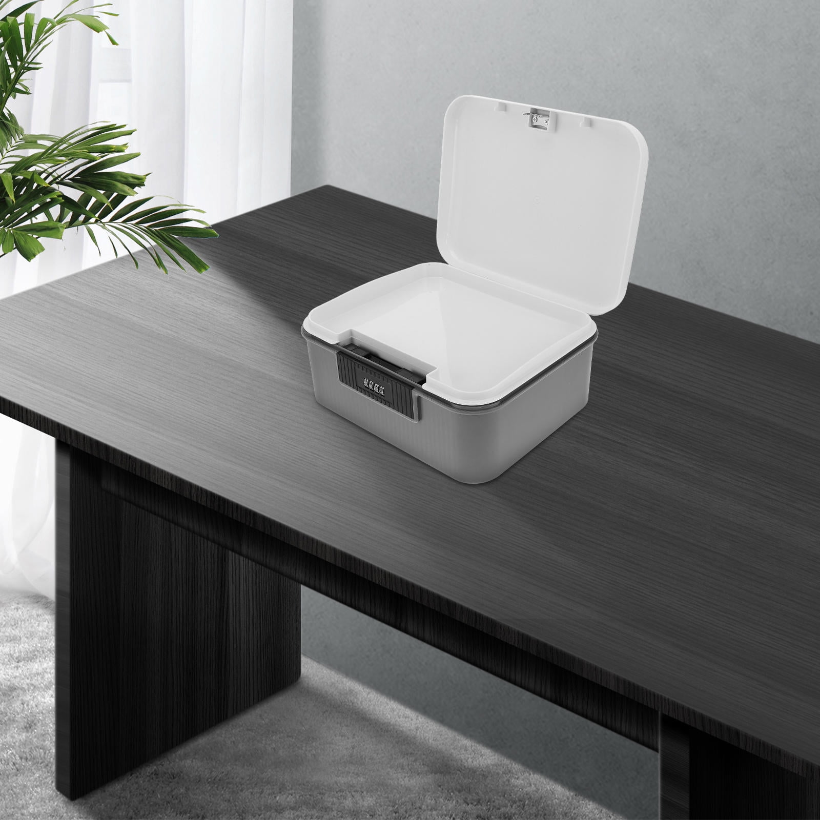 Raindrops Lockable Storage Bin With Combination Lock Secure Plastic ...