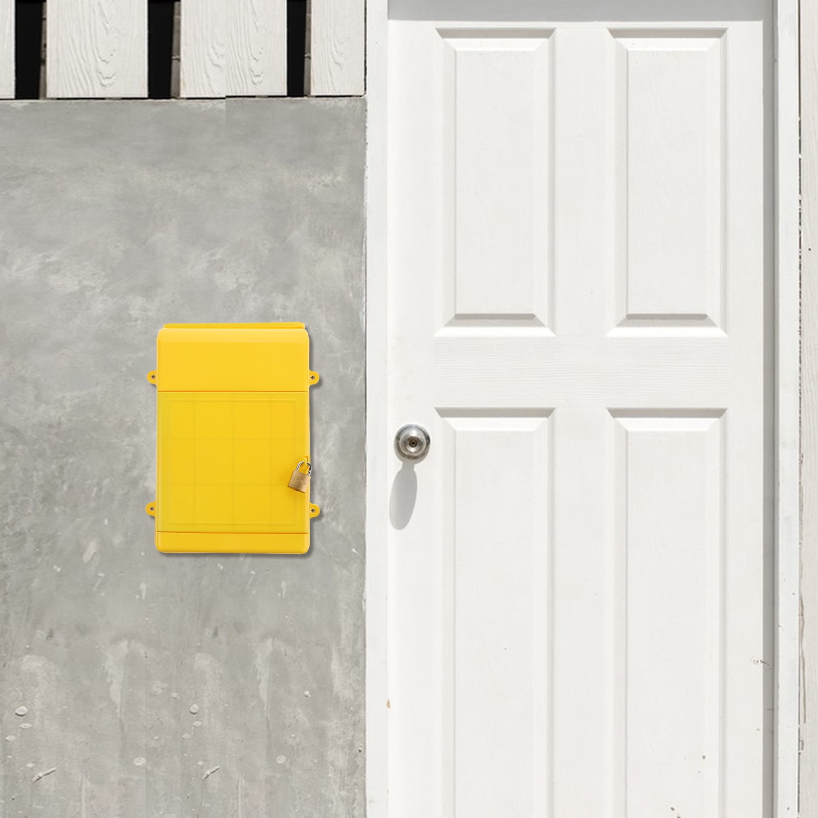 Raindrops Locking Letter Box Doorway Mailbox Plastic Rain-proof ...