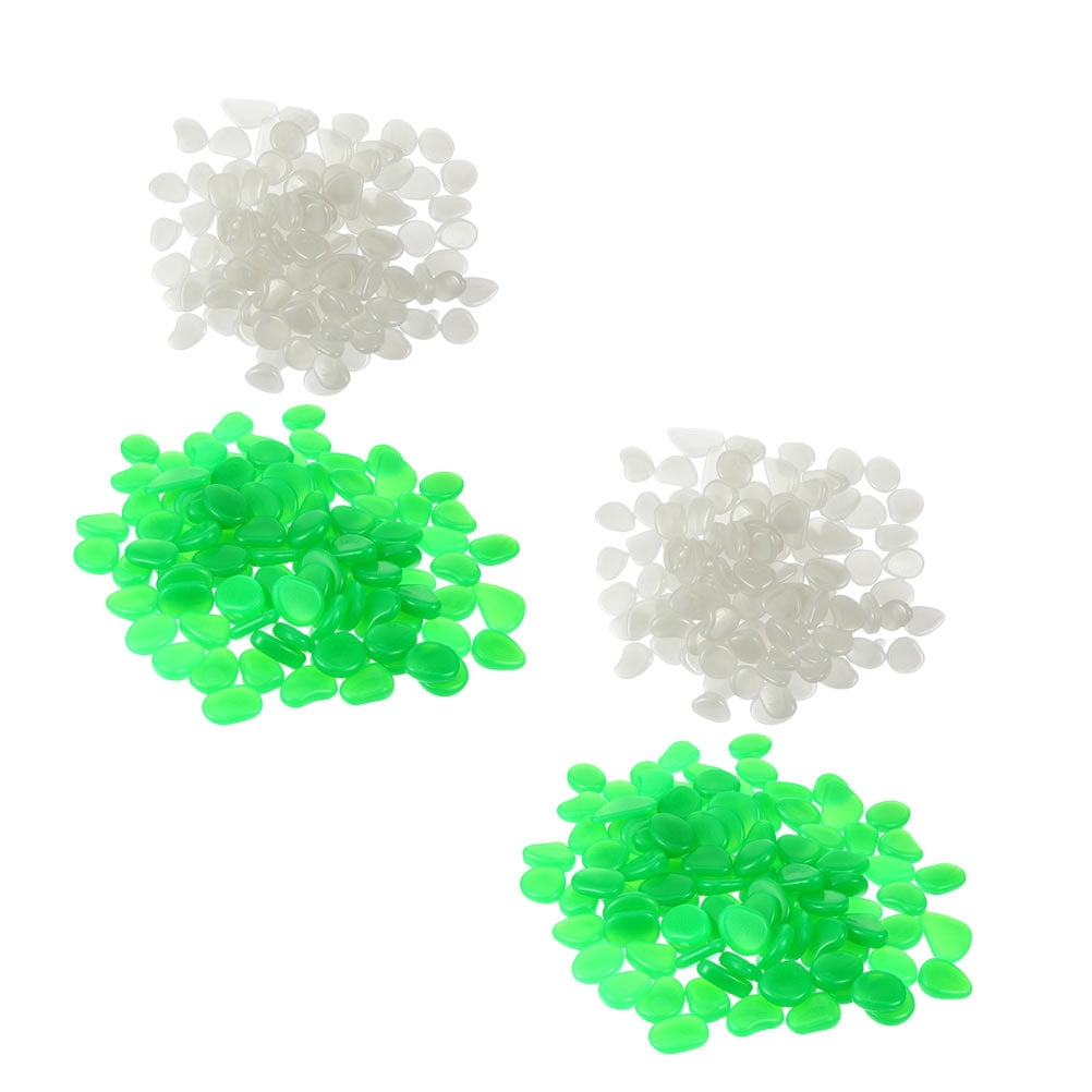 Raindrops Aquarium Stone Green Decorative Pebbles 200Pcs 1.4X1In ...