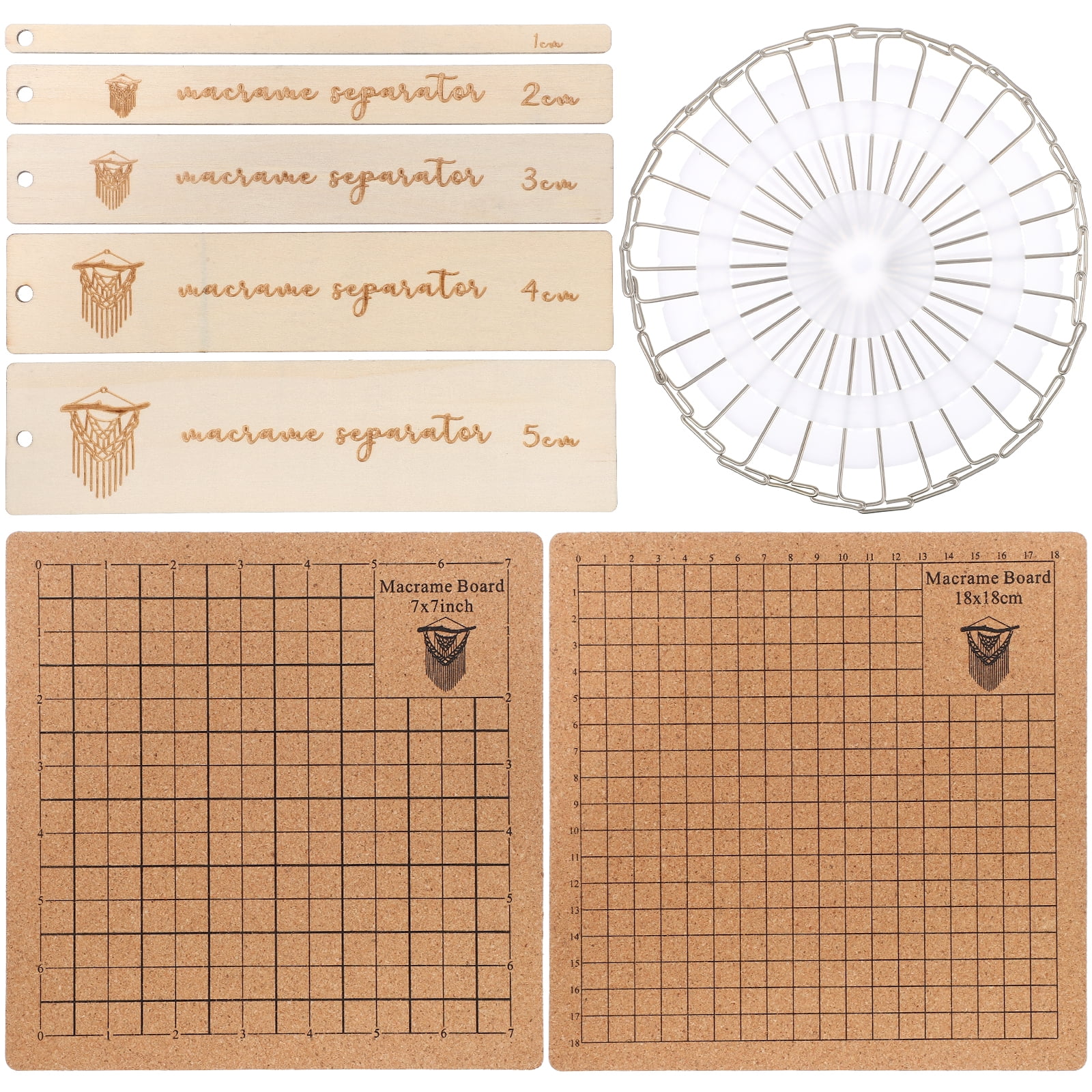 Raindrops Knotting Craft Board Grid Macrame Stiffener for Braiding ...