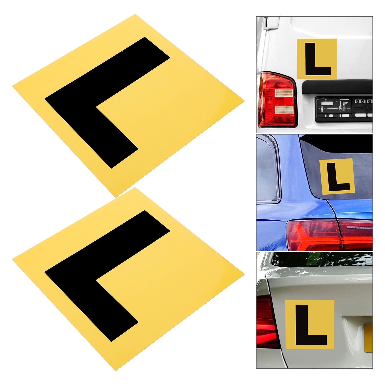 Raindrops Magnetic Learner Driver Sign Stickers Yellow Rubber Magnet ...