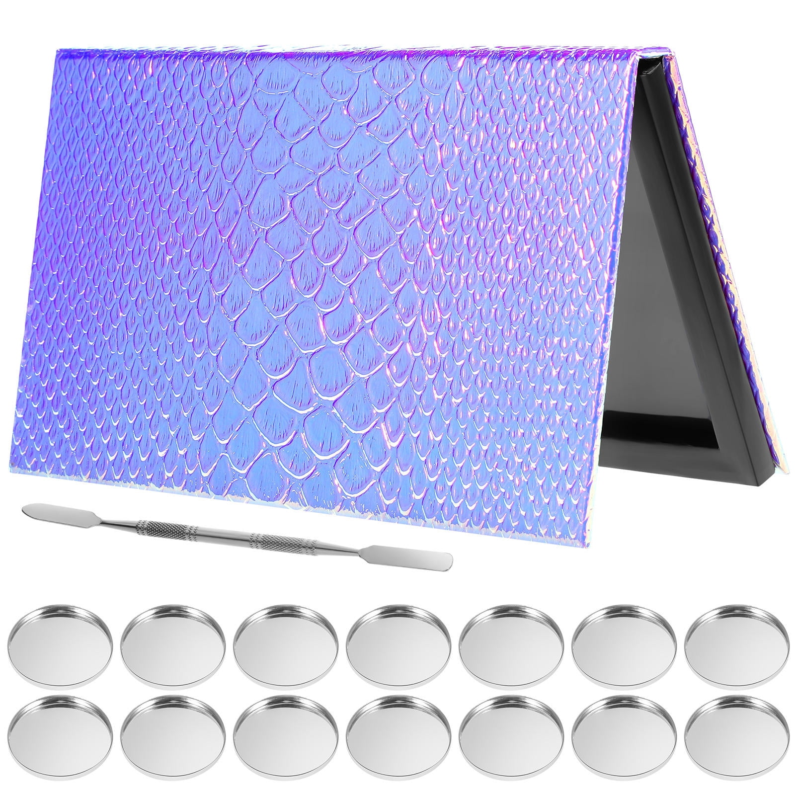Raindrops Magnetic Makeup Case Rectangle Shape With Stainless Steel ...