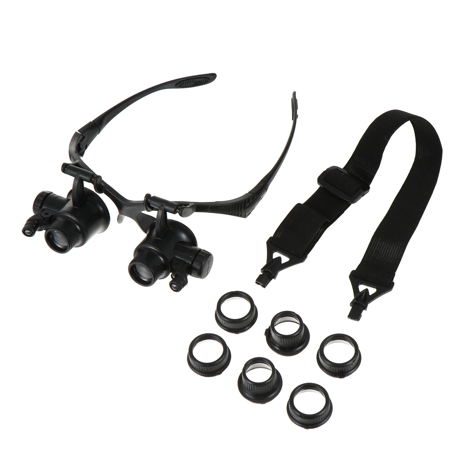 Raindrops Magnifying Glass Headlights Head-mounted Magnifier Work Black ...