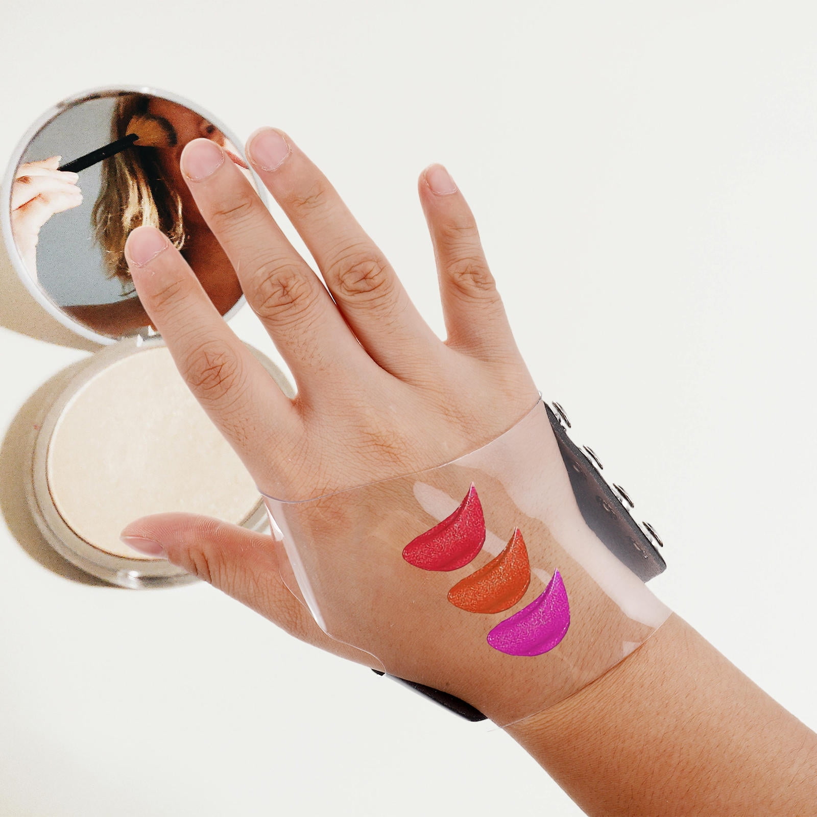 Raindrops Makeup Plate Handheld Makeup Mixing Plate Makeup Blending ...