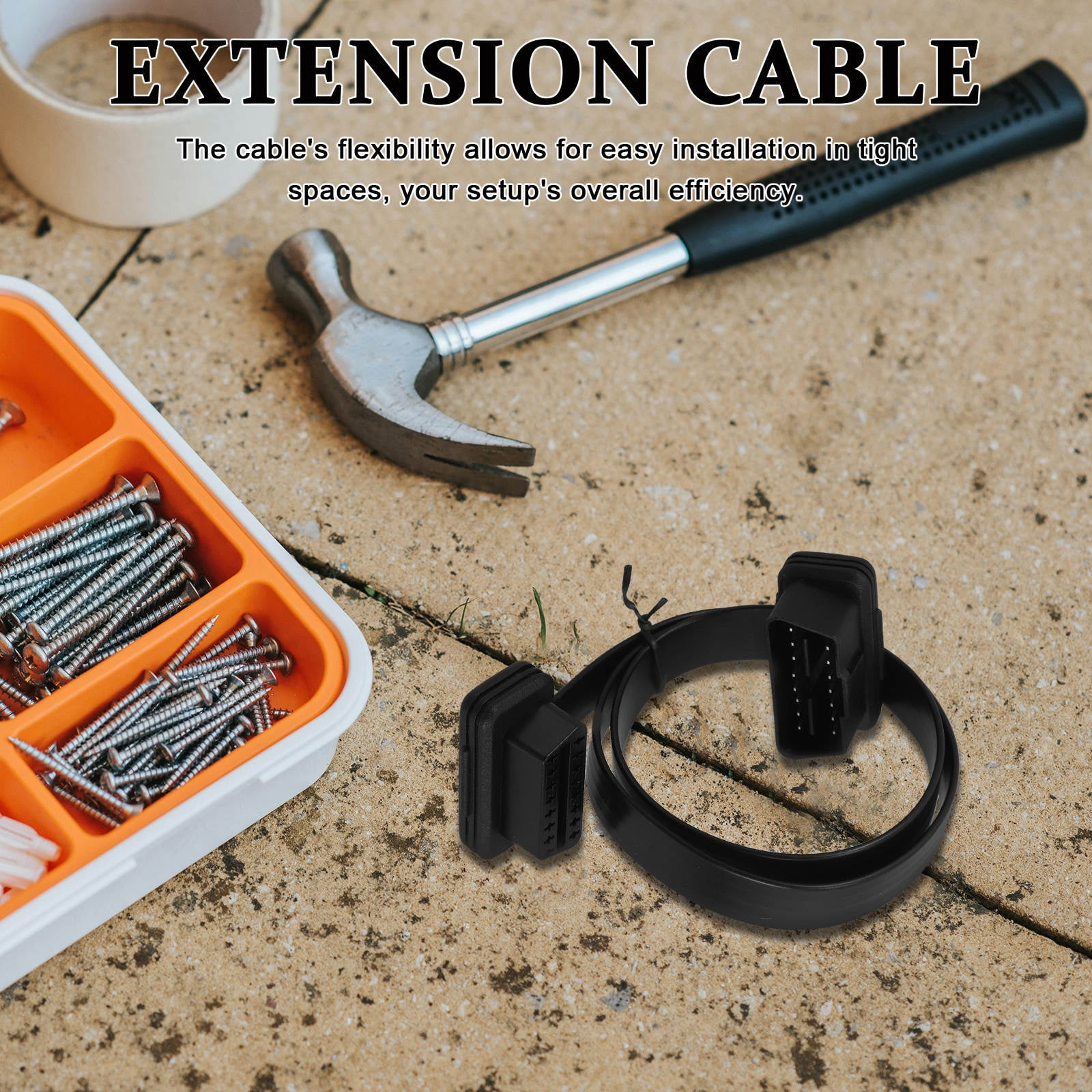 Raindrops Male to Female Ribbon Extension Cables Full 16pin Extension ...