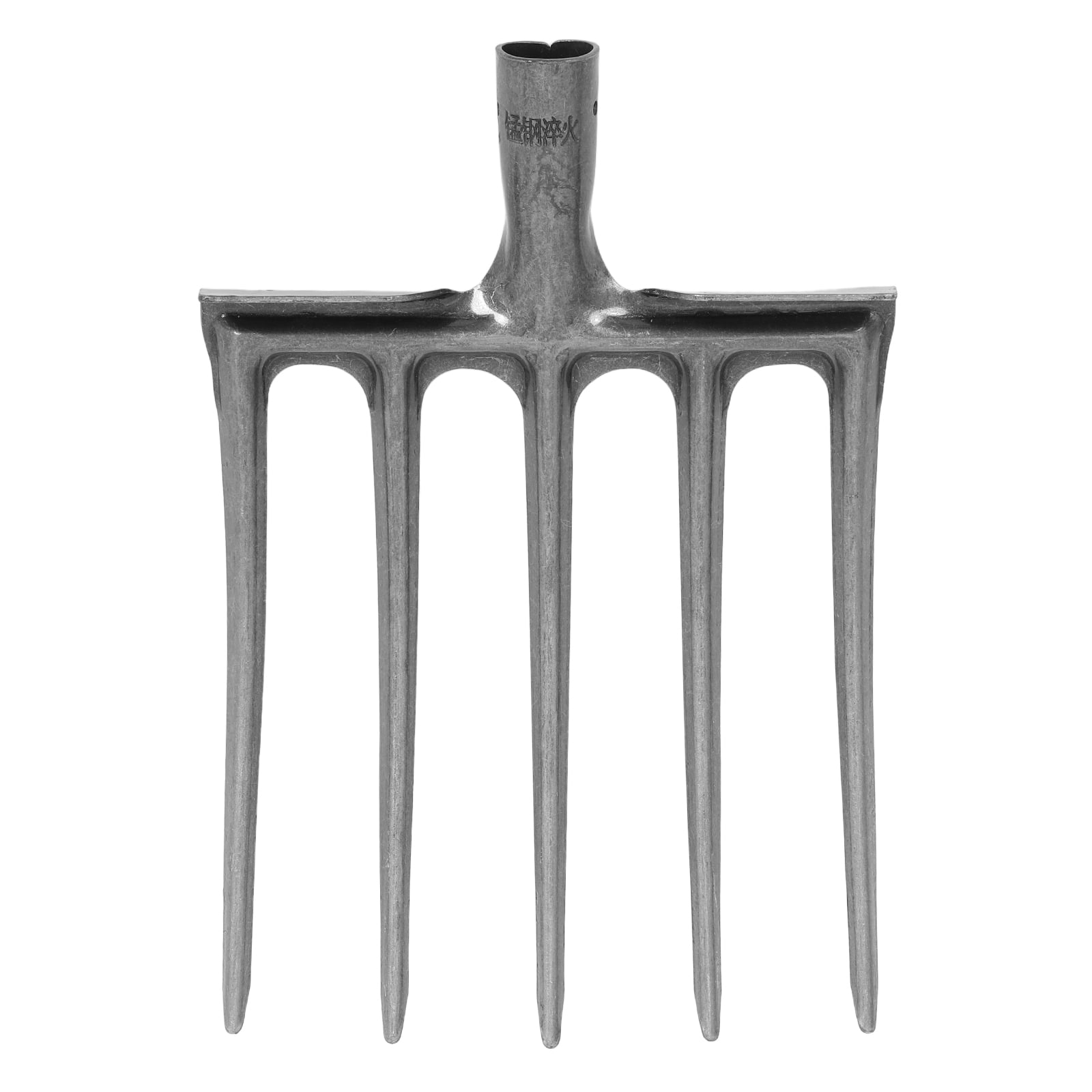 Raindrops Manure Fork Head Steel Fork Four-Tooth Steel Fork Rake Handle ...