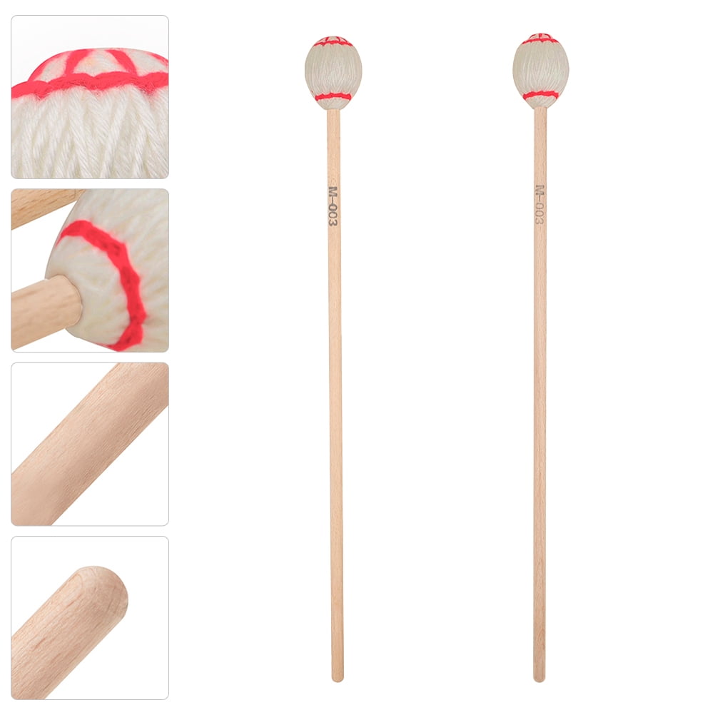 Raindrops Marimba Mallets Maple Wool 2Pcs 17.1X1.4X1.8In - Walmart.com
