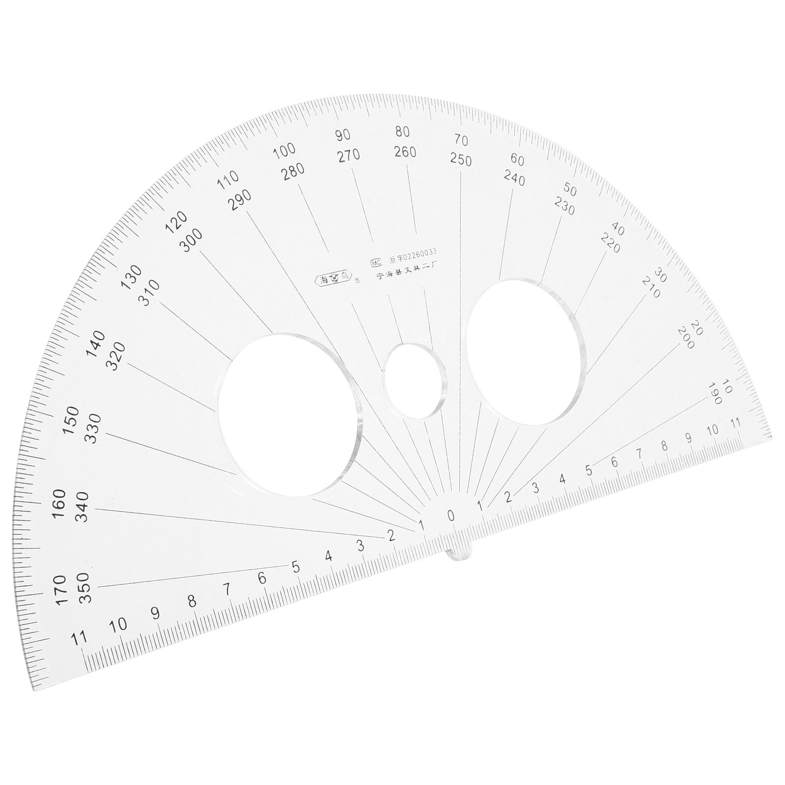 Raindrops Measuring Protractor Half Circle Protractor Students Plastic ...