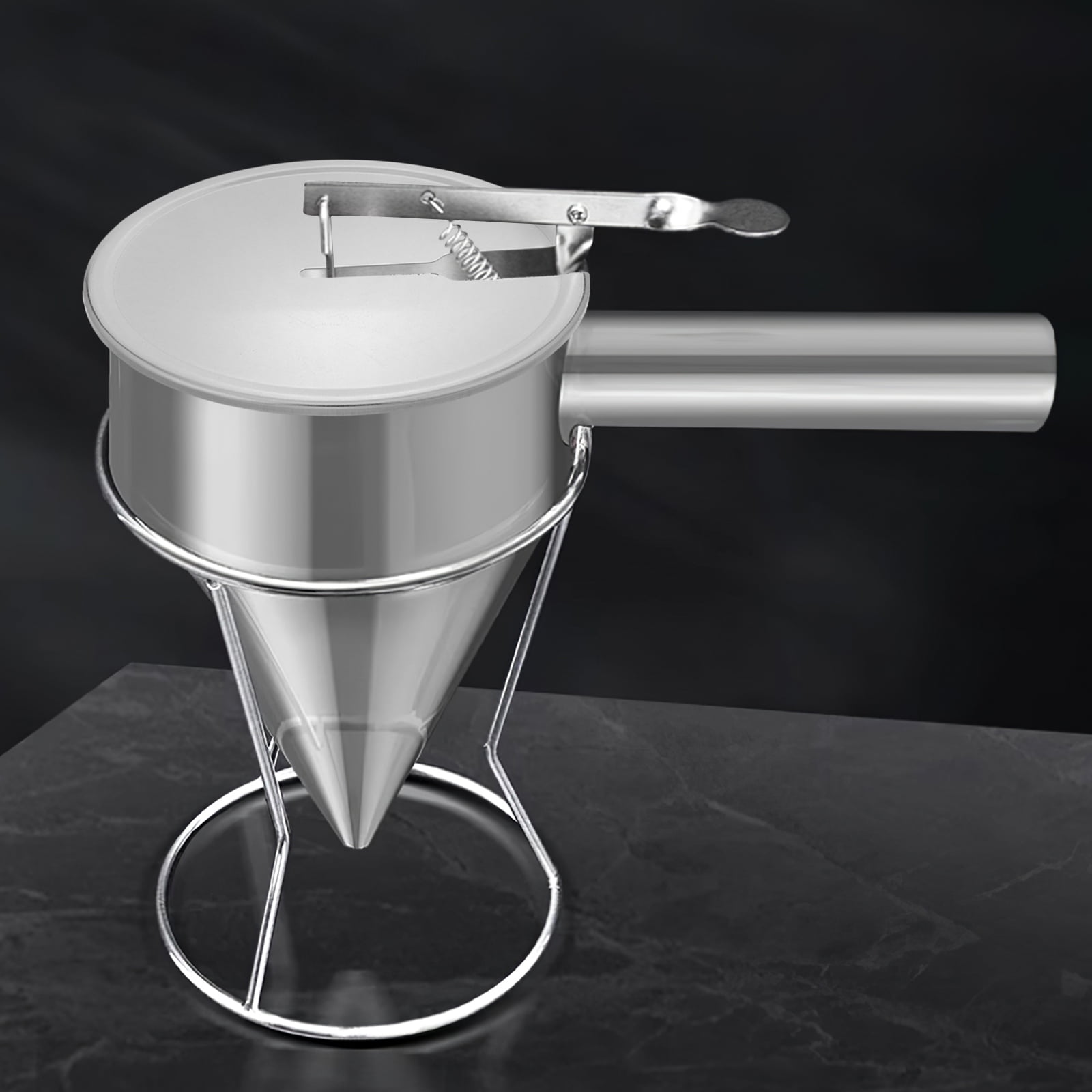 Raindrops Meatball Maker Tool Lid Stainless Steel Funnel Dispenser Lid ...