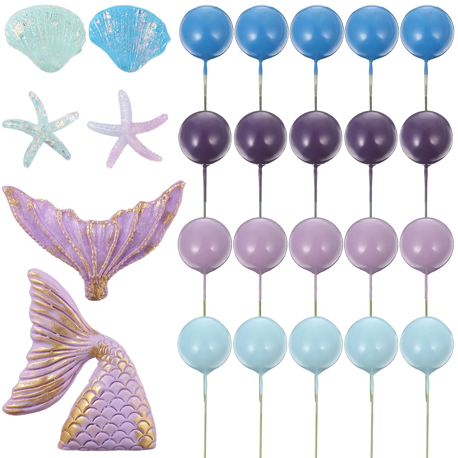 Raindrops Mermaid Cake Decorations for Birthday and Wedding Cakes Easy ...