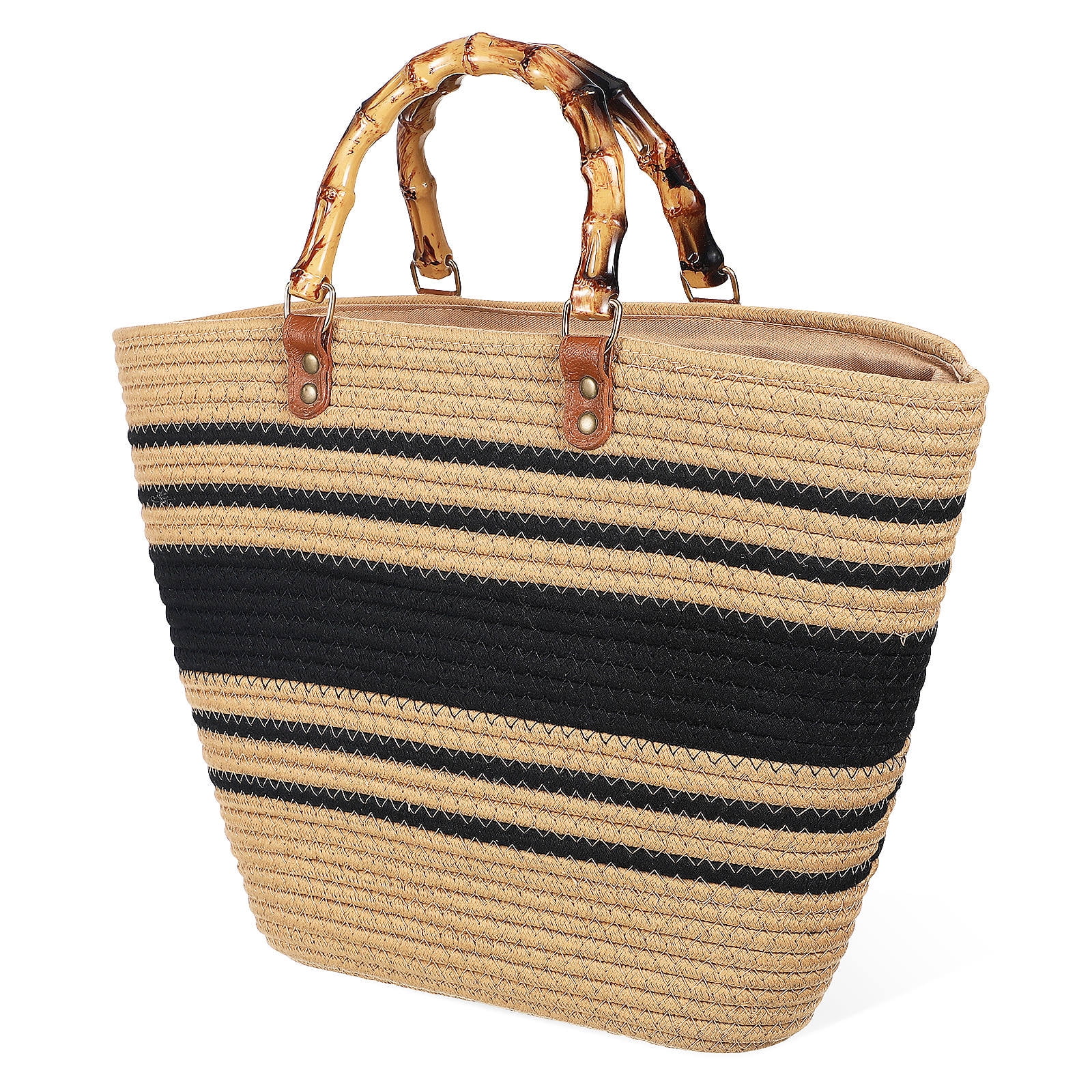 Raindrops Mesh Outdoor Wicker Tote Bag Jute for Women Bags Woman Travel ...