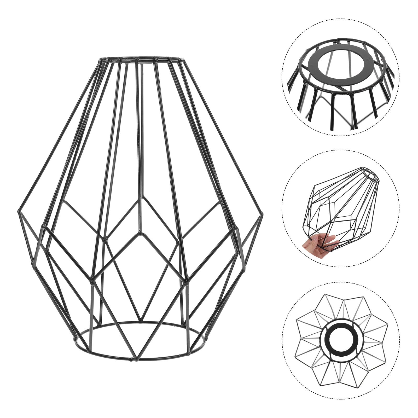 Raindrops Metal Bulb Guard Lamp Cage Vintage Lamp Shade Industrial Bulb ...