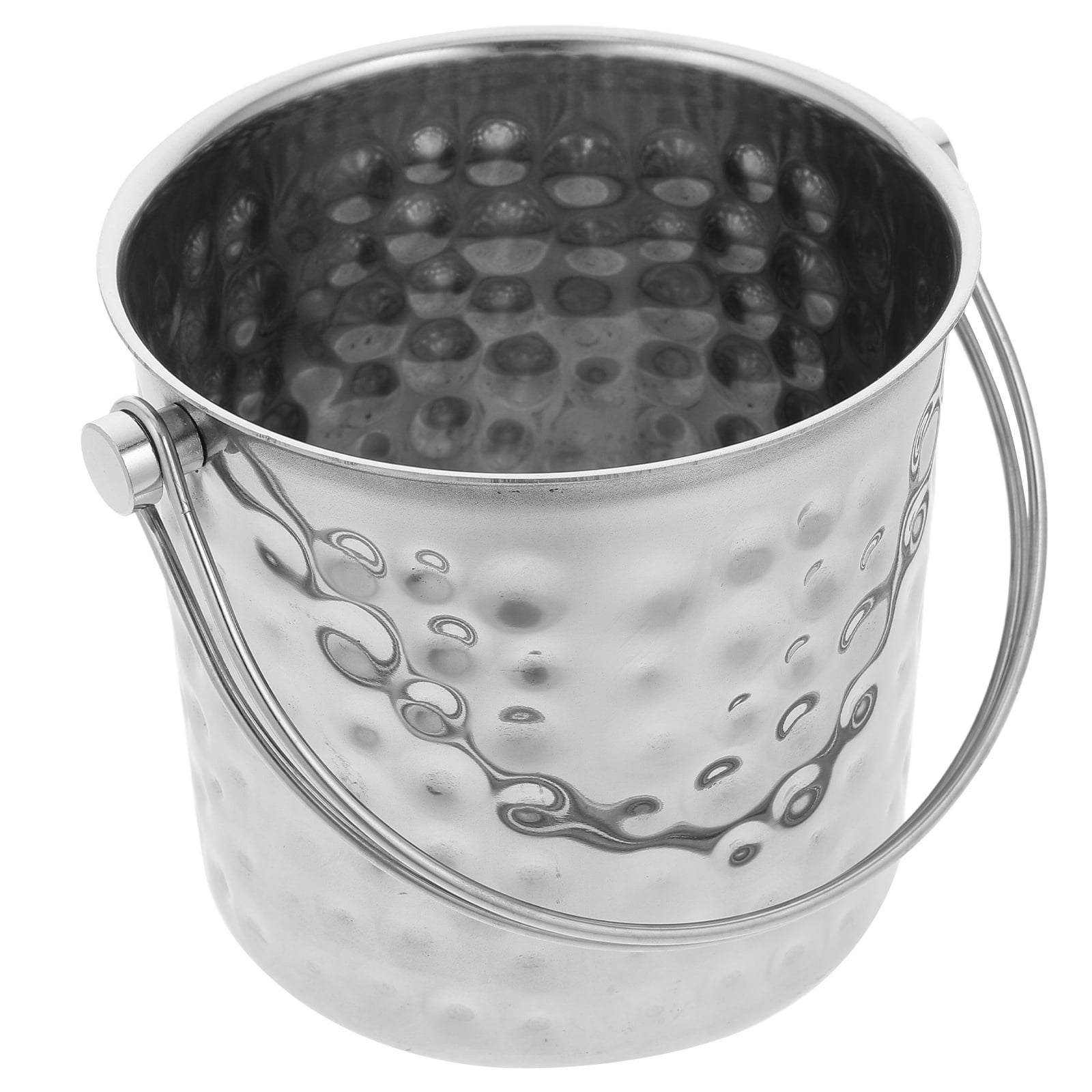Raindrops Metal Ice Bucket Small Hotel Supplies Shelf Container Pellet ...