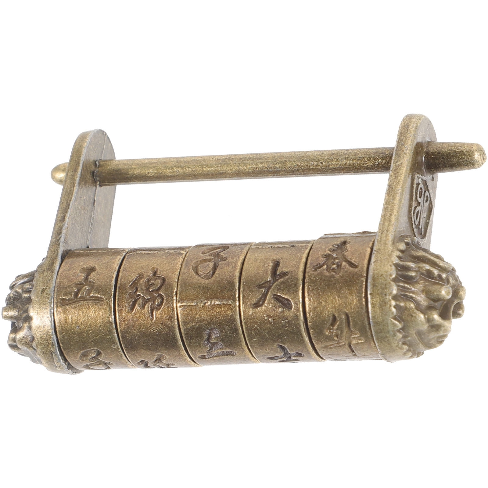 Raindrops Metal Text Password Lock Small Vintage Lock Chinese Style ...
