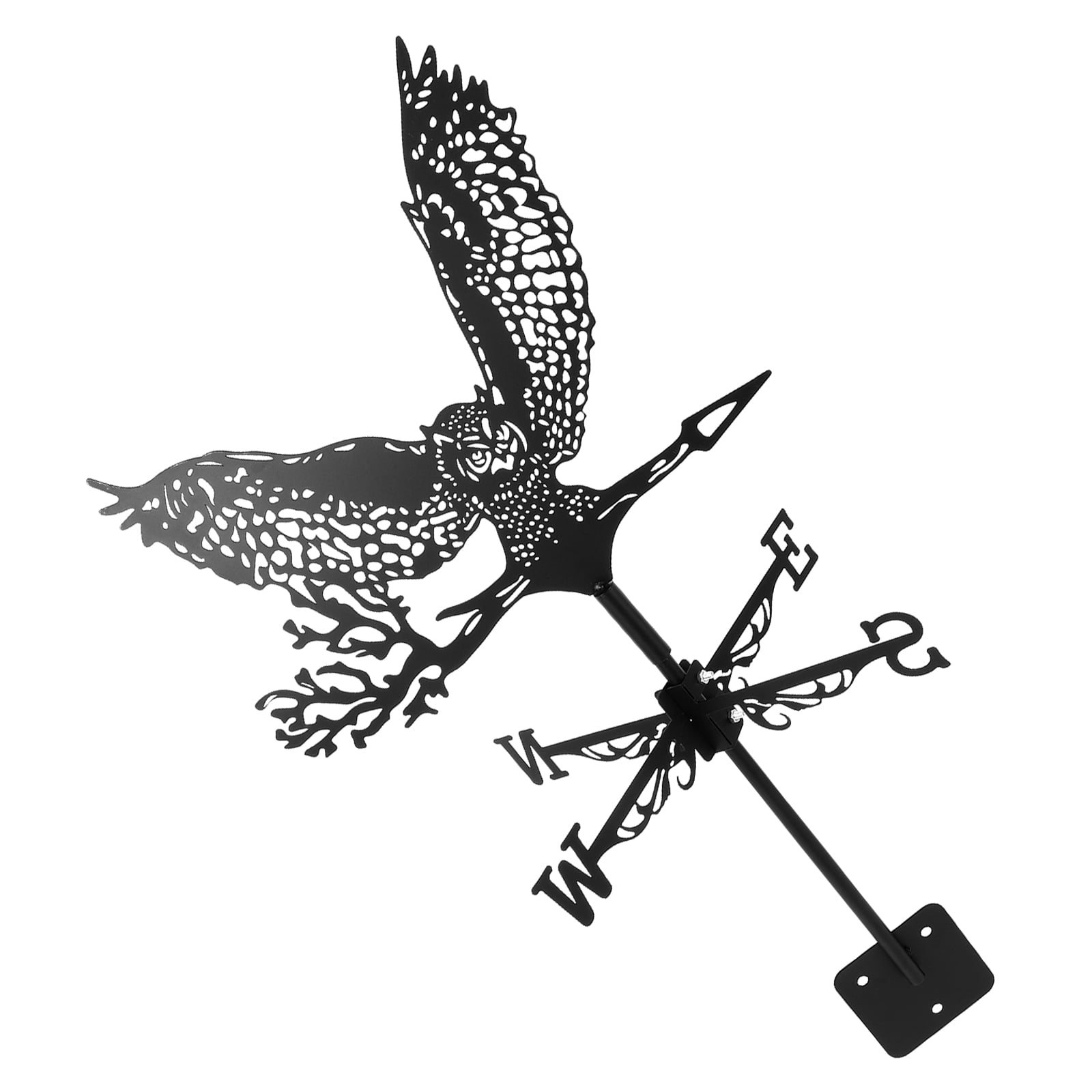 Raindrops Metal Weather Vane Ambient Wind Solar Lights Outdoor ...