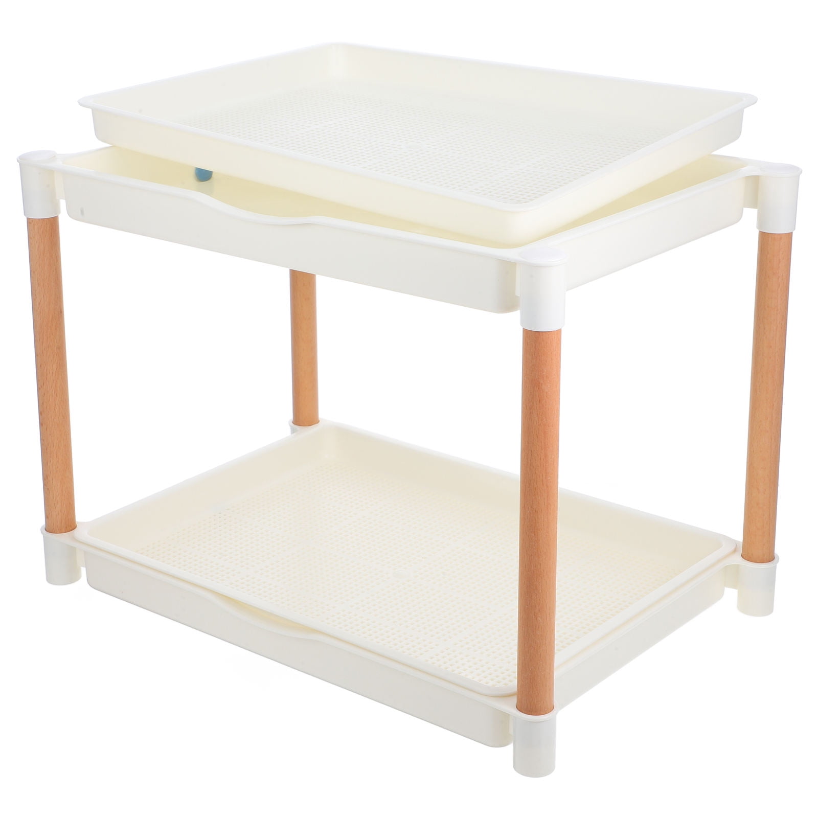 Raindrops Double Layer Mesh Hole Sprouting Tray Microgreens Tray ...