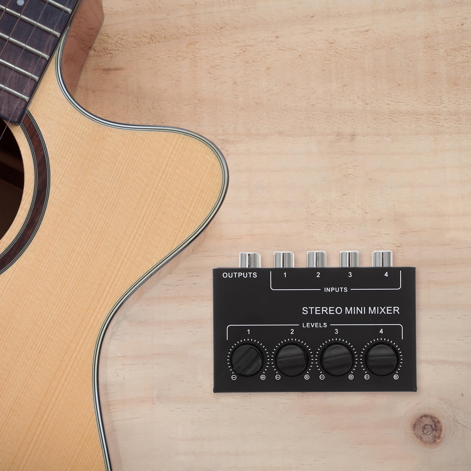 Raindrops Mini Audio Mixer Stereo Line Sound for Streaming Mixers Black ...