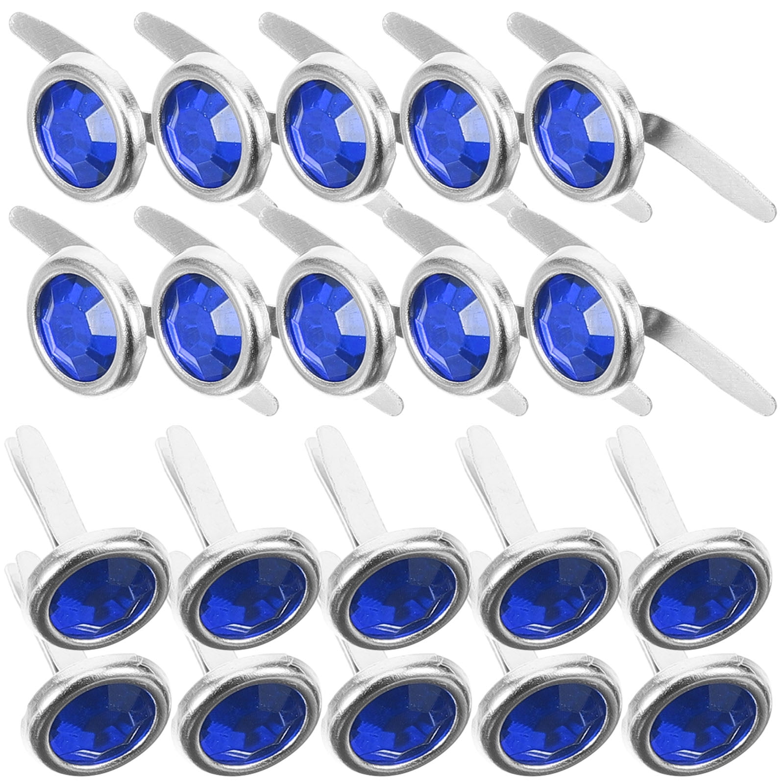 Raindrops 100Pcs Decorative Blue Fasteners for Handmade Paper Crafts ...
