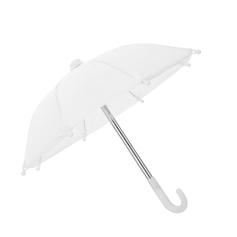 Raindrops Mini Dollhouse Accessory 1Pcs Doll Umbrella in White for ...