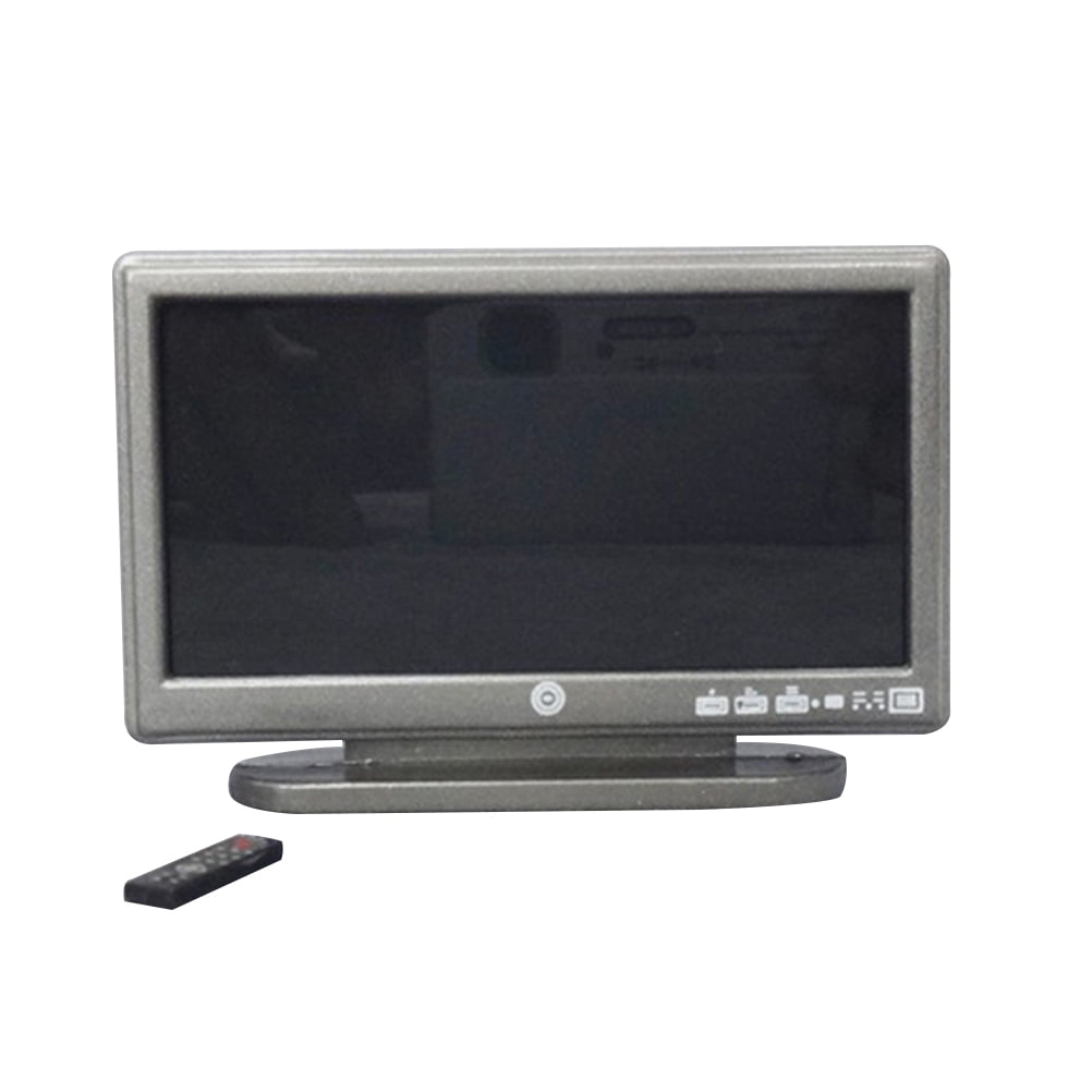 Raindrops Mini House Scene Props Miniature Wide Screen Television ...