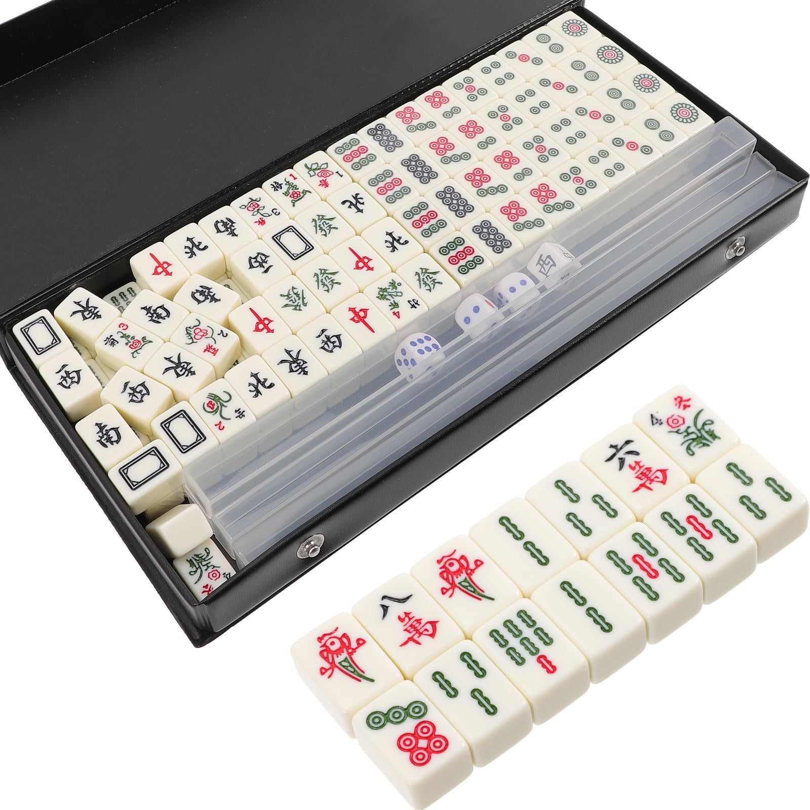 Raindrops Mini Mahjong Kit for Male Friends Portable Acrylic Travel ...