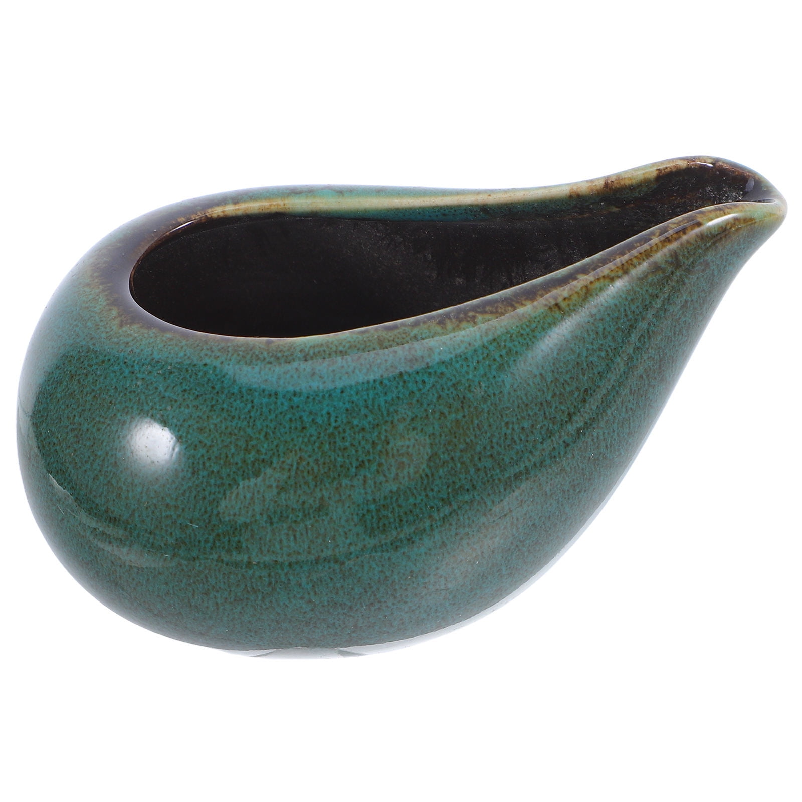 Raindrops Mini Porcelain Creamer Small Gravy Boat No Handle Ceramic ...