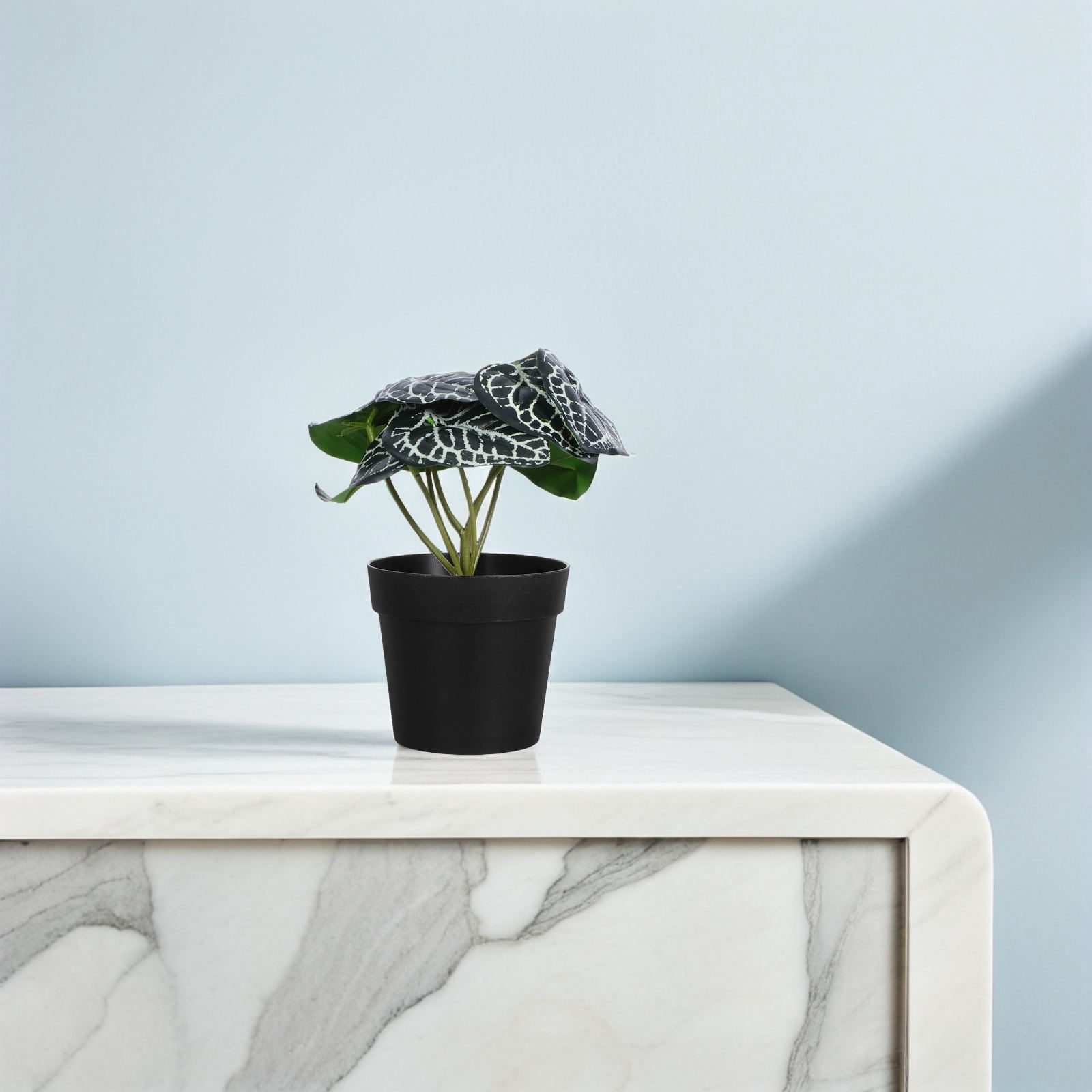 Raindrops Mini Potted Plant Faux Flower Model Small Potted Artificial ...