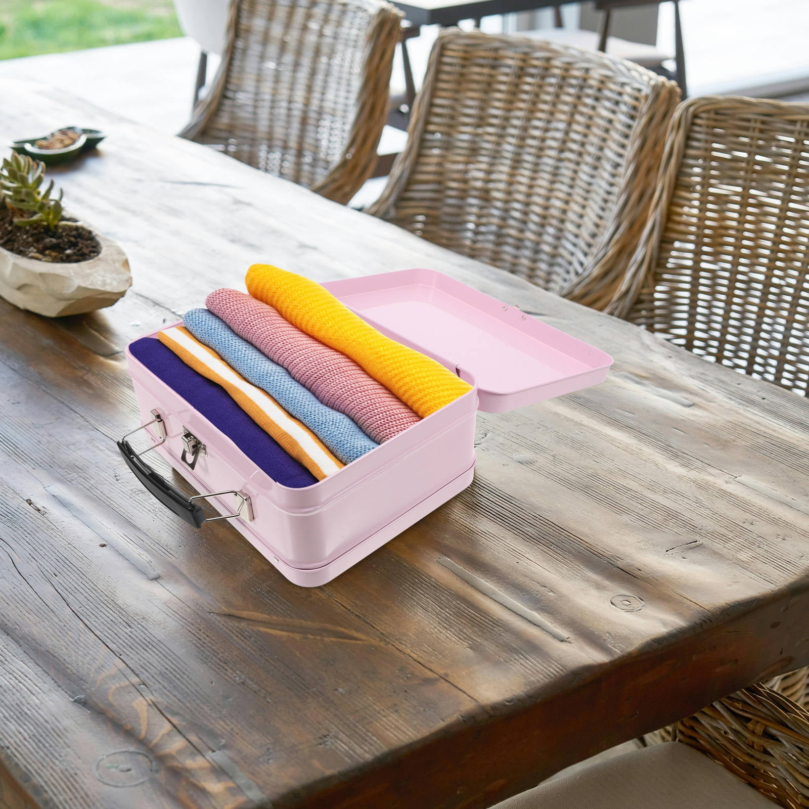 Raindrops Mini Suitcase Party Box Decorative Storage Container for ...