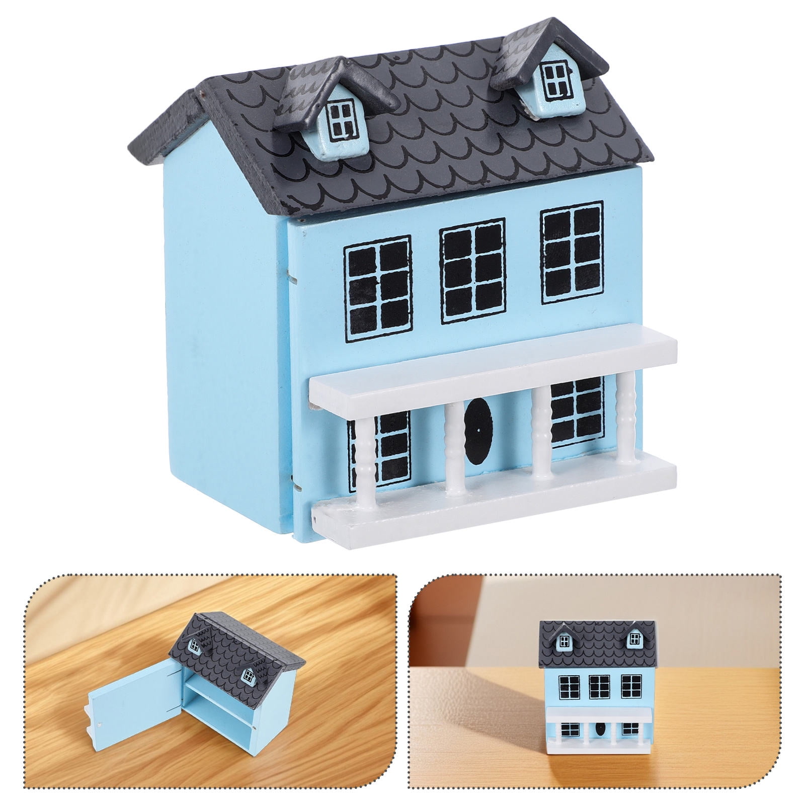 Raindrops Mini Toy House Small World Doll Micro Villas Decoration Model ...