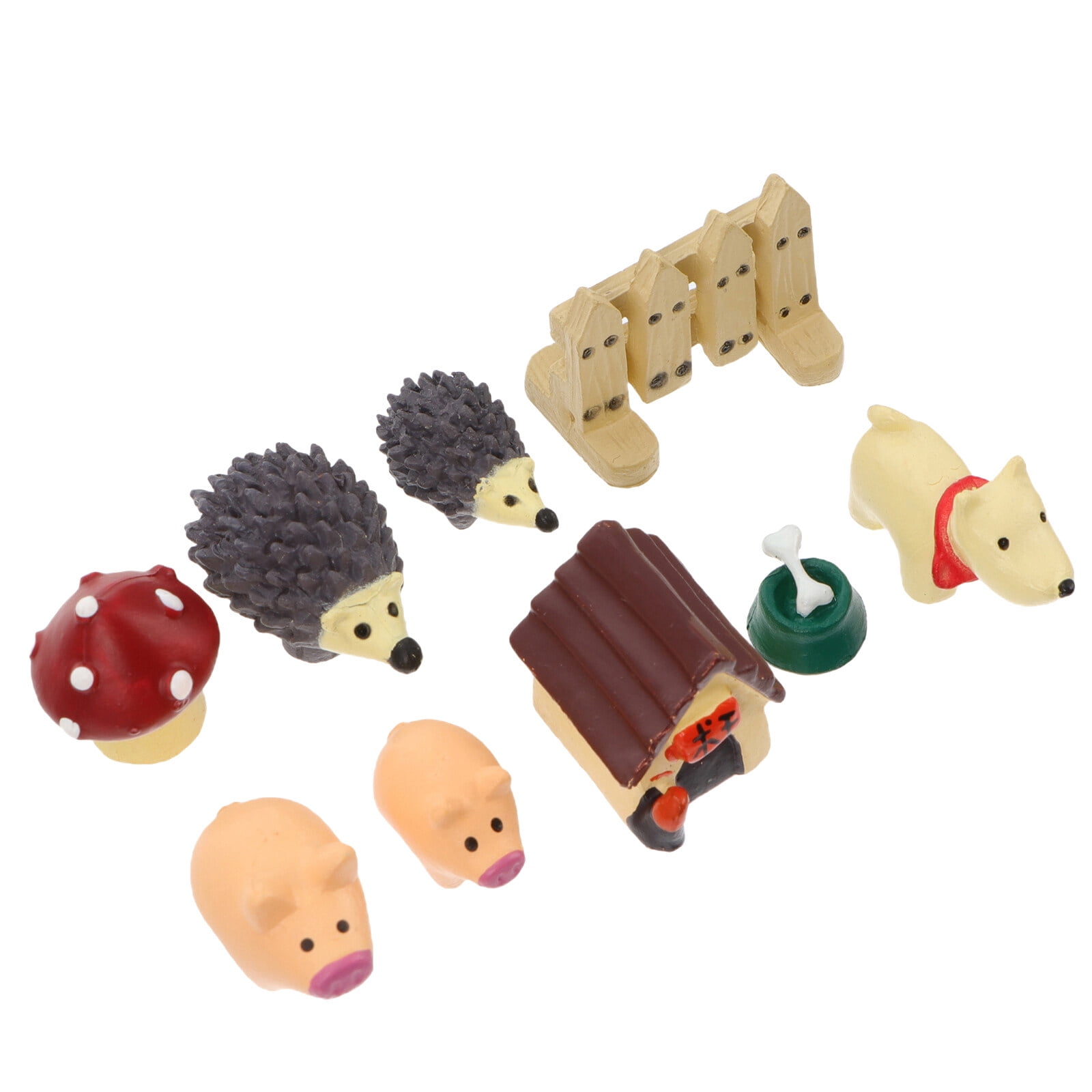 Raindrops Miniature Animals PVC Garden Miniatures Animals Decorative ...