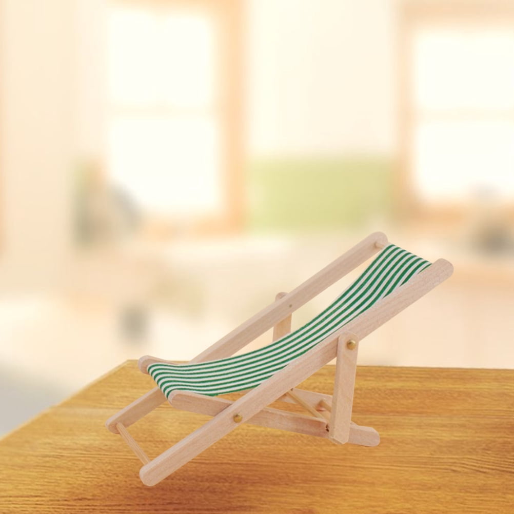 Raindrops Miniature Beach Chair for Kids Playing, Multi Wooden Lounge ...