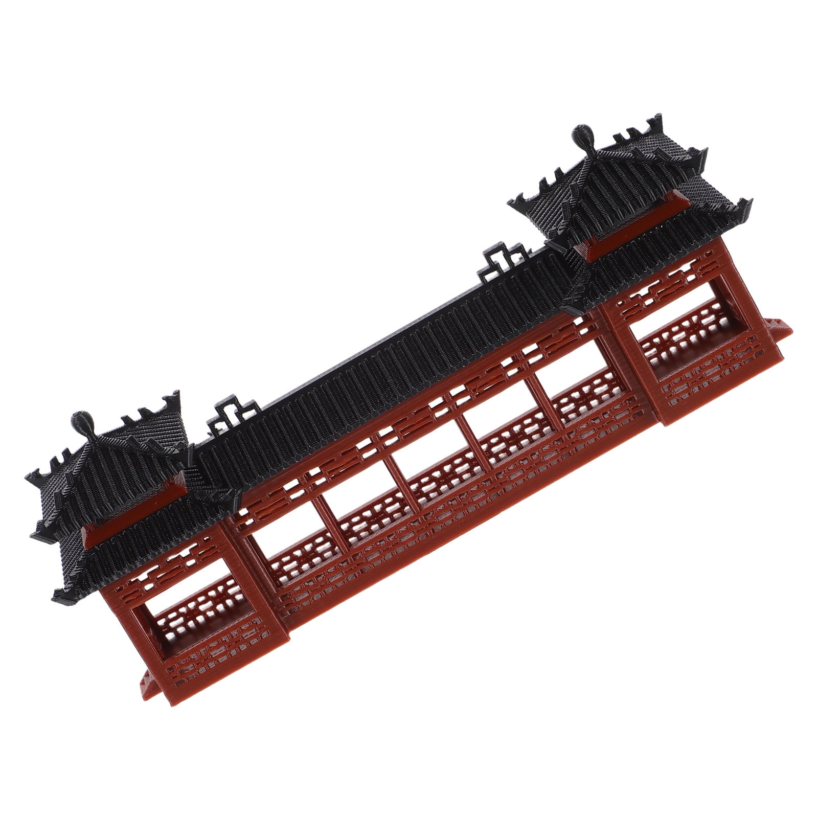 Raindrops Miniature Garden Pavilion Ancient Corridor Model Plastic ...