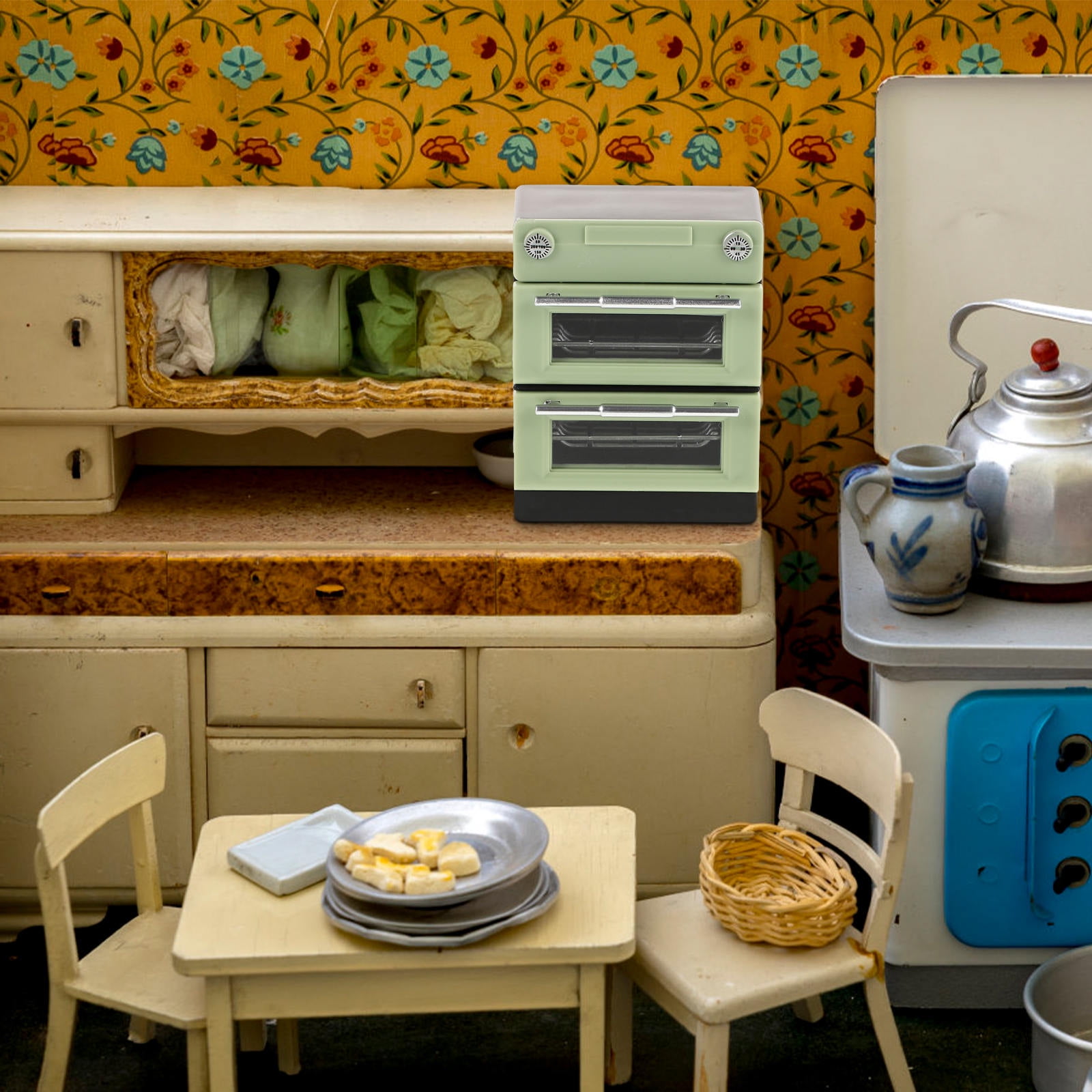 Raindrops Miniature Kitchen Furniture Plastic Realistic Oven DIY ...